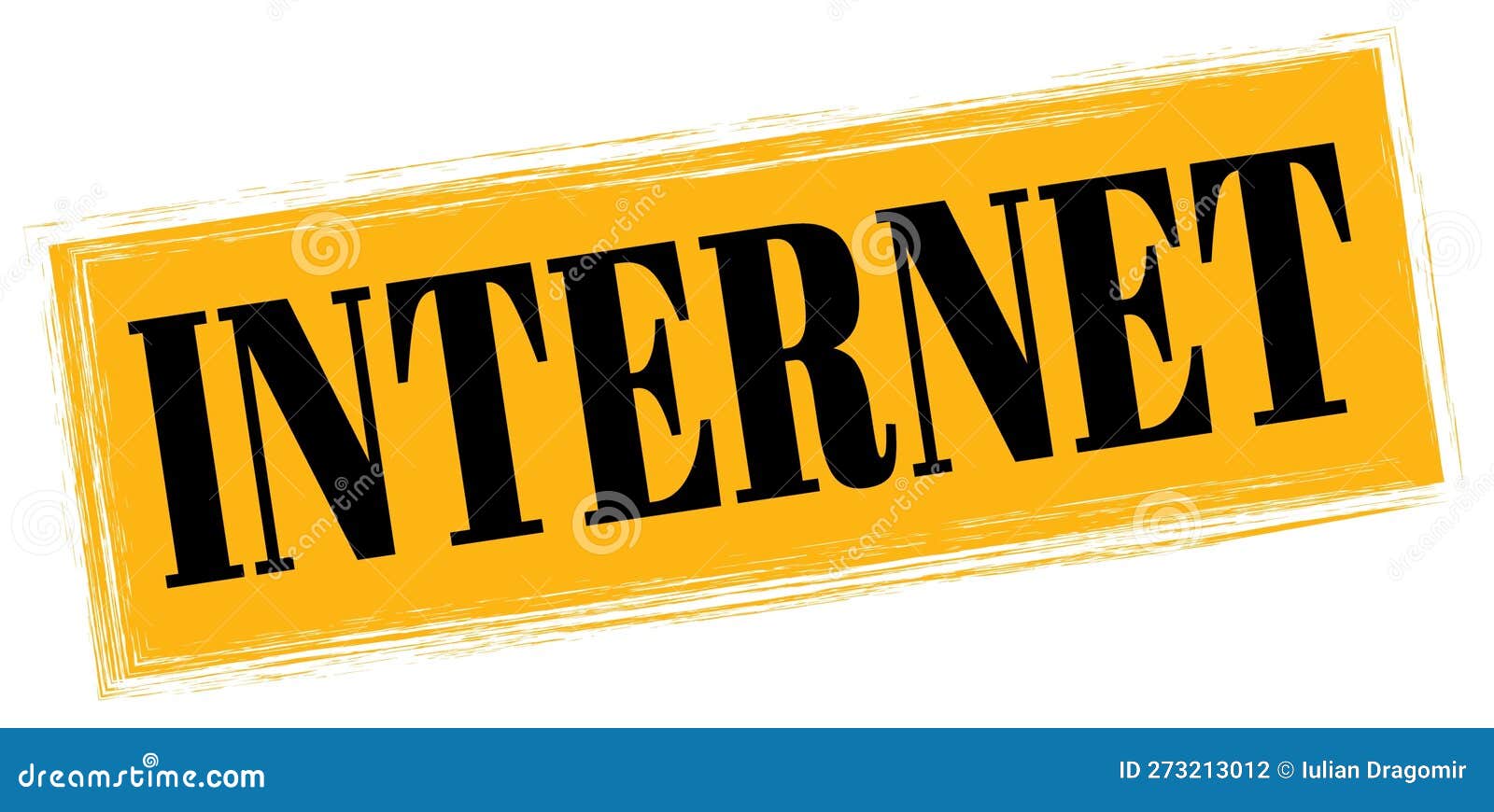 INTERNET Text Written on Orange-black Stamp Sign Stock Illustration ...