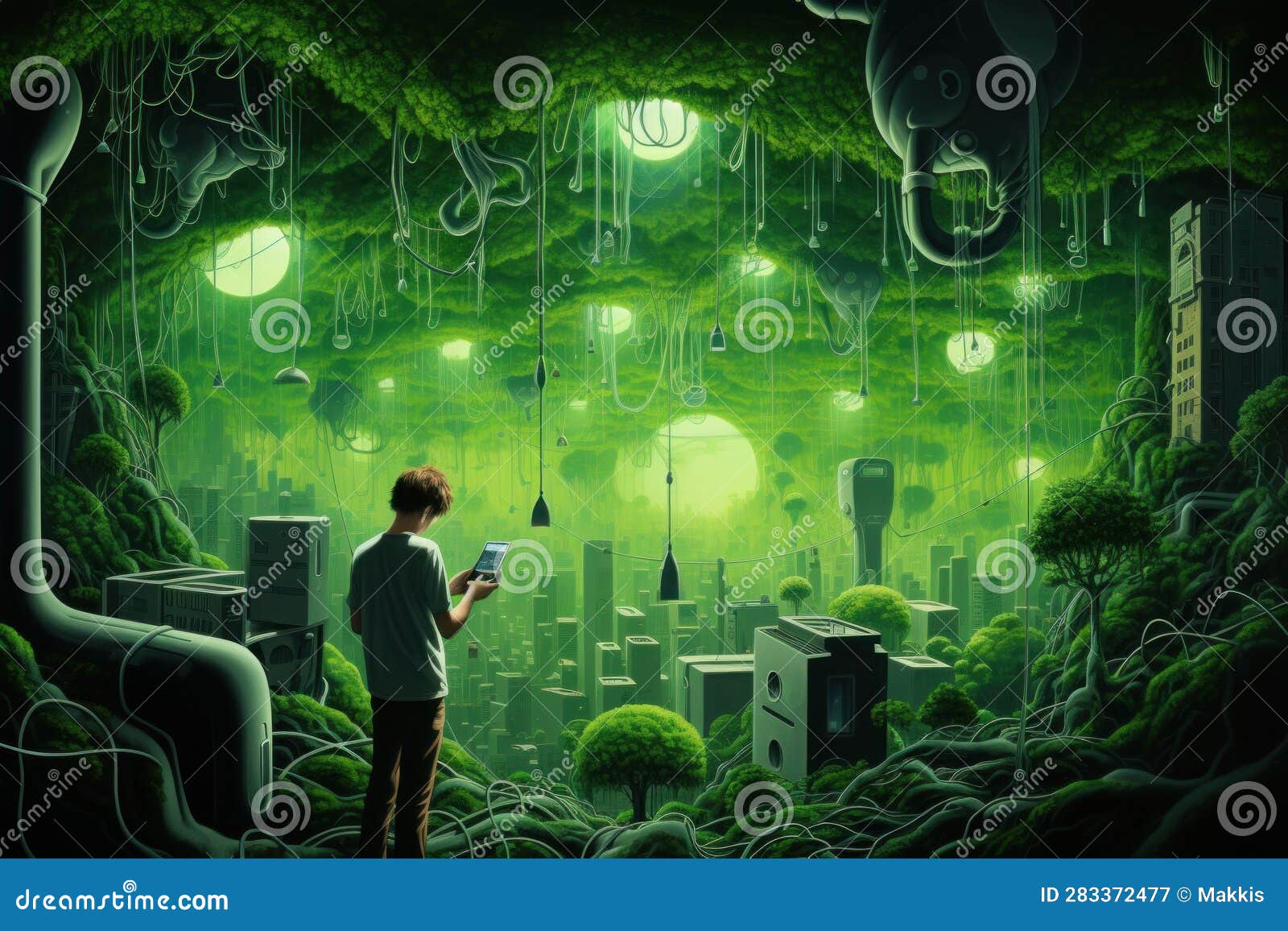 Physical Internet - Modularity Of Containers Vector Illustration ...