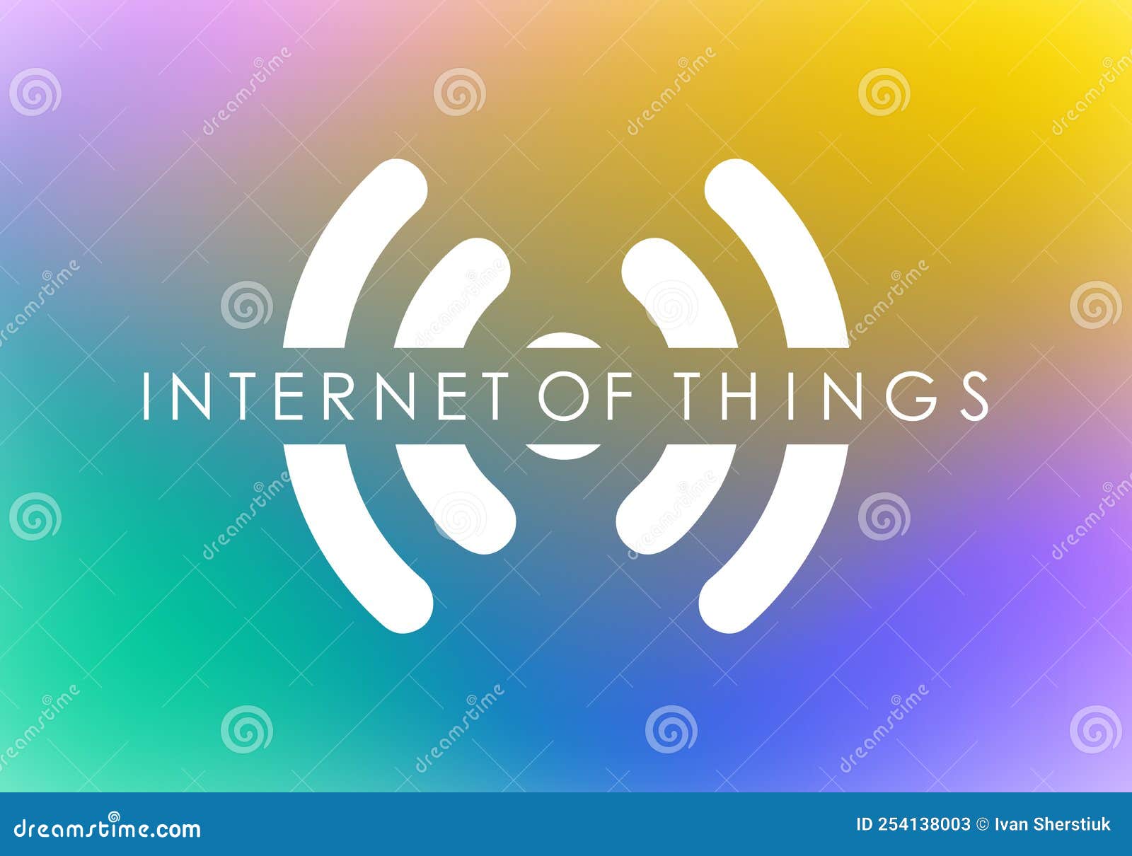 Internet of Things Bright Banner. Vector Illustration. Stock Vector ...