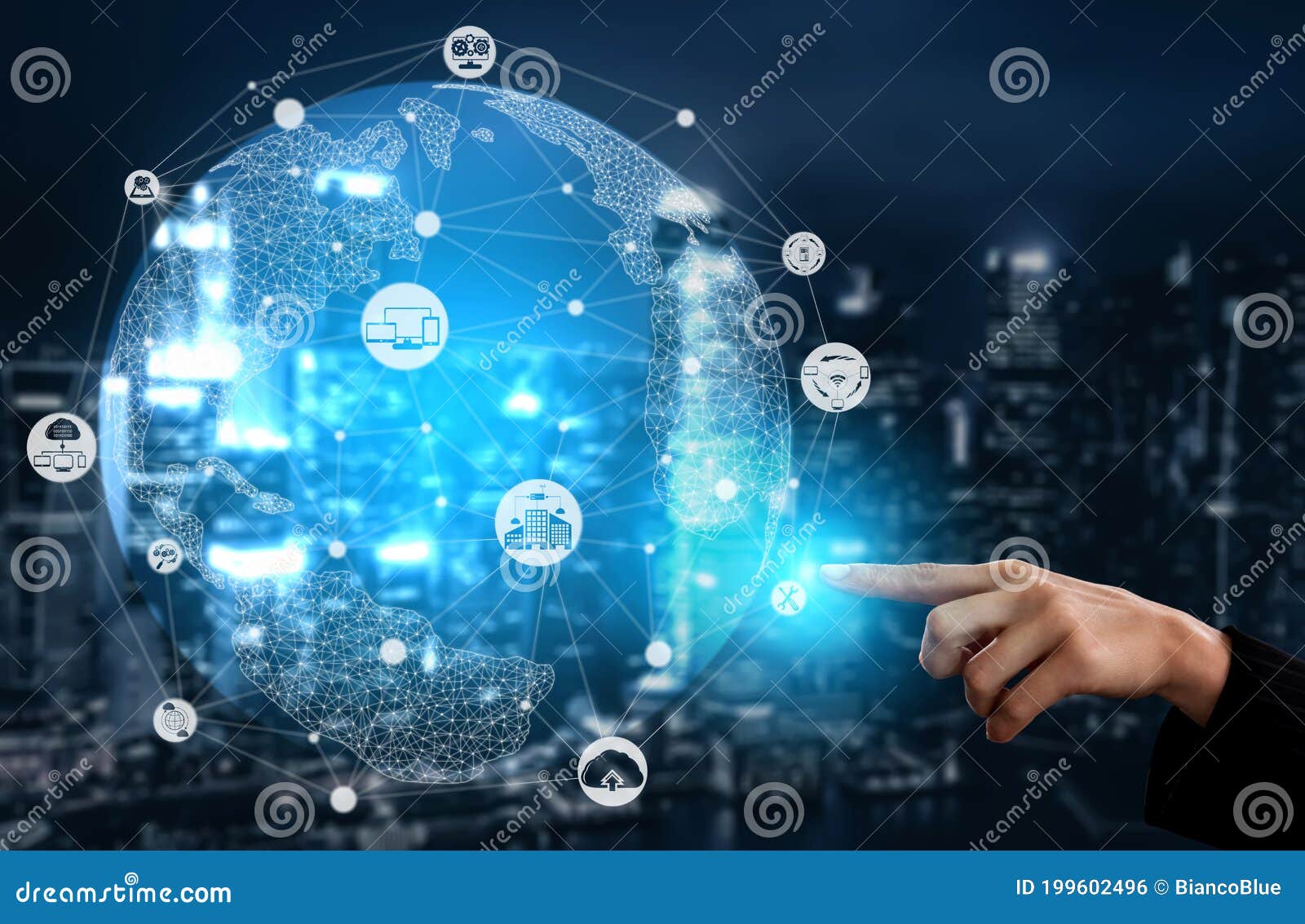 Internet of Things and Communication Technology Stock Photo - Image of ...