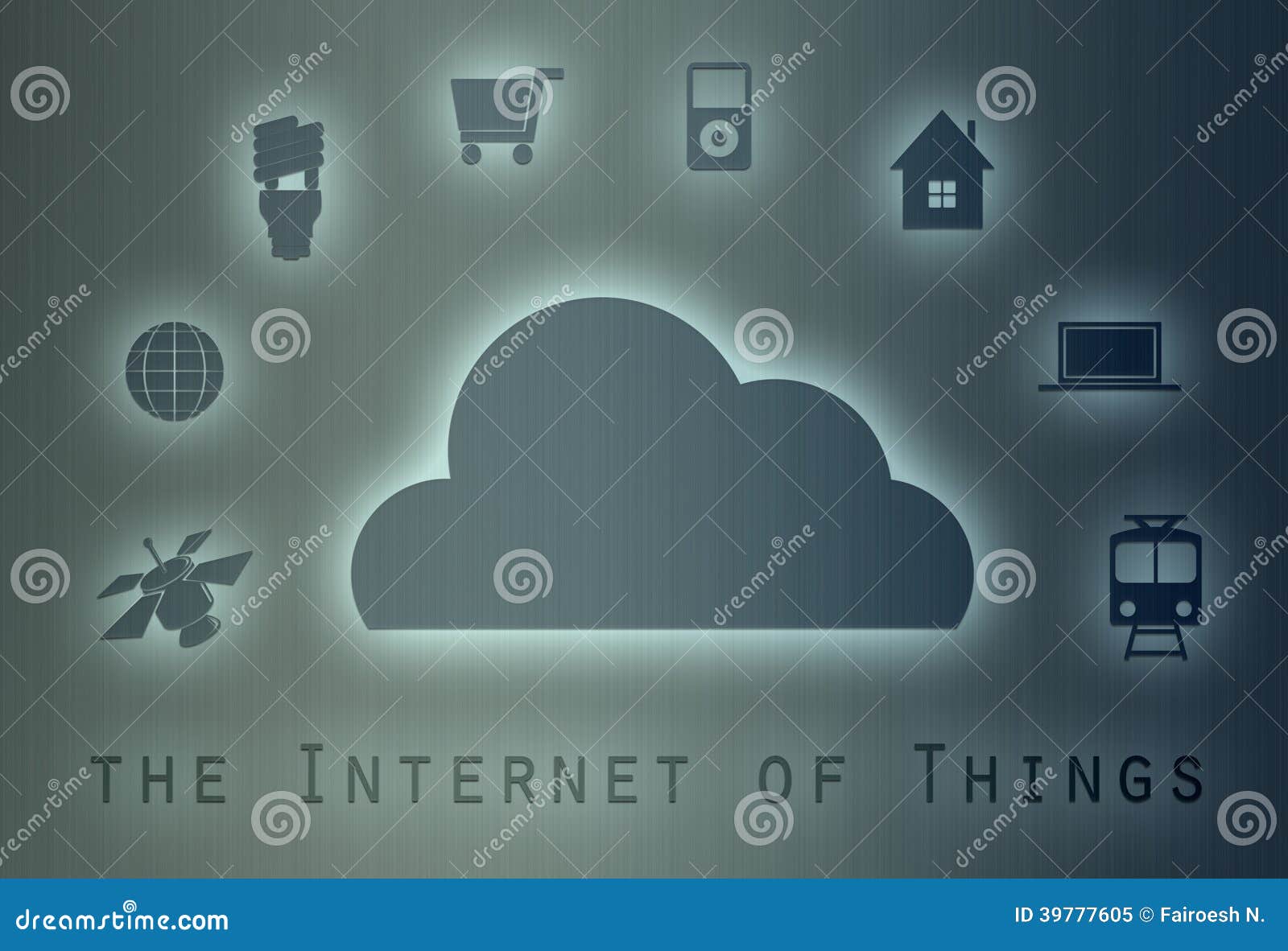 Internet of things concept stock illustration. Illustration of virtual ...