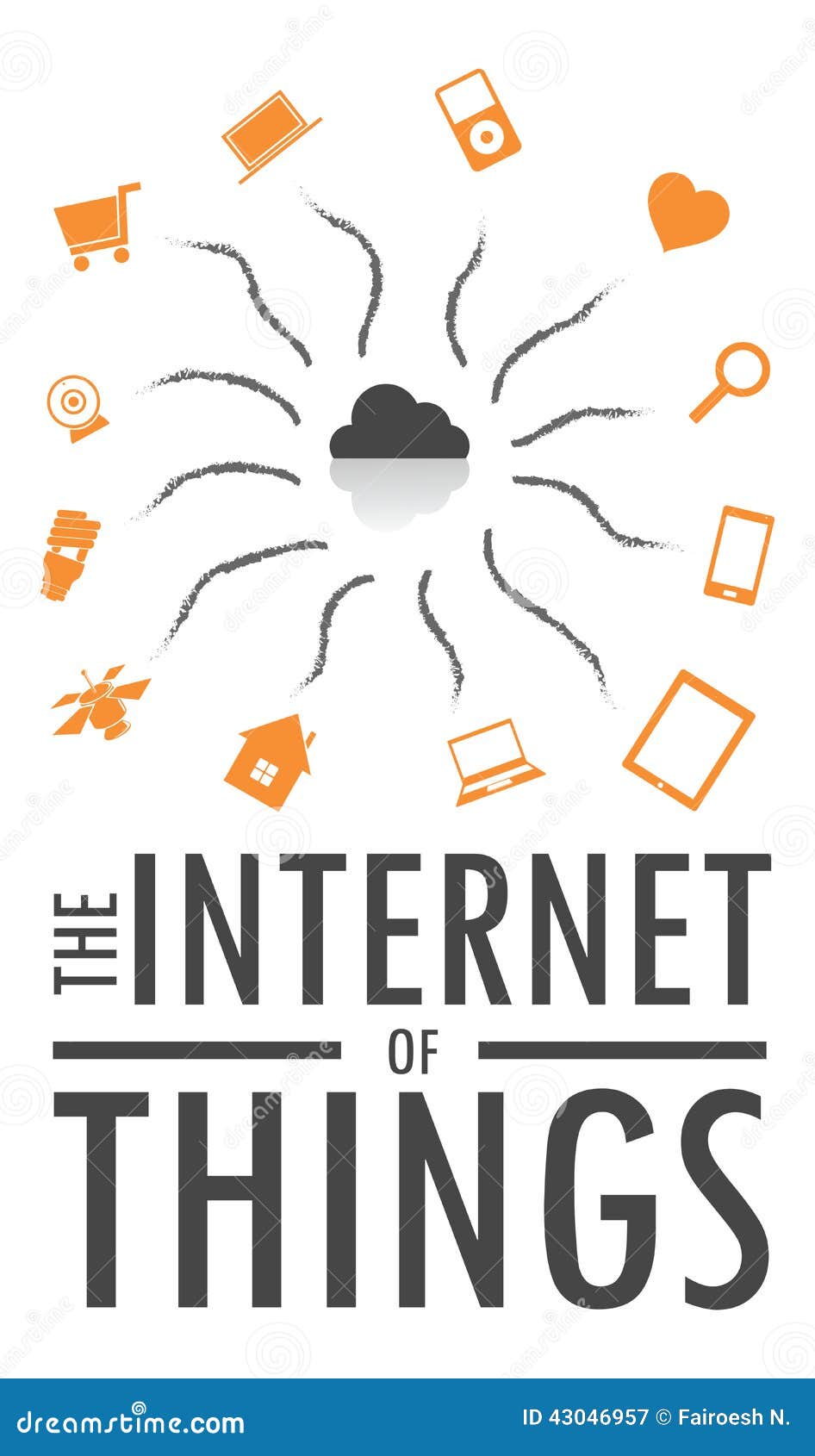 Internet of things concept stock illustration. Illustration of ...