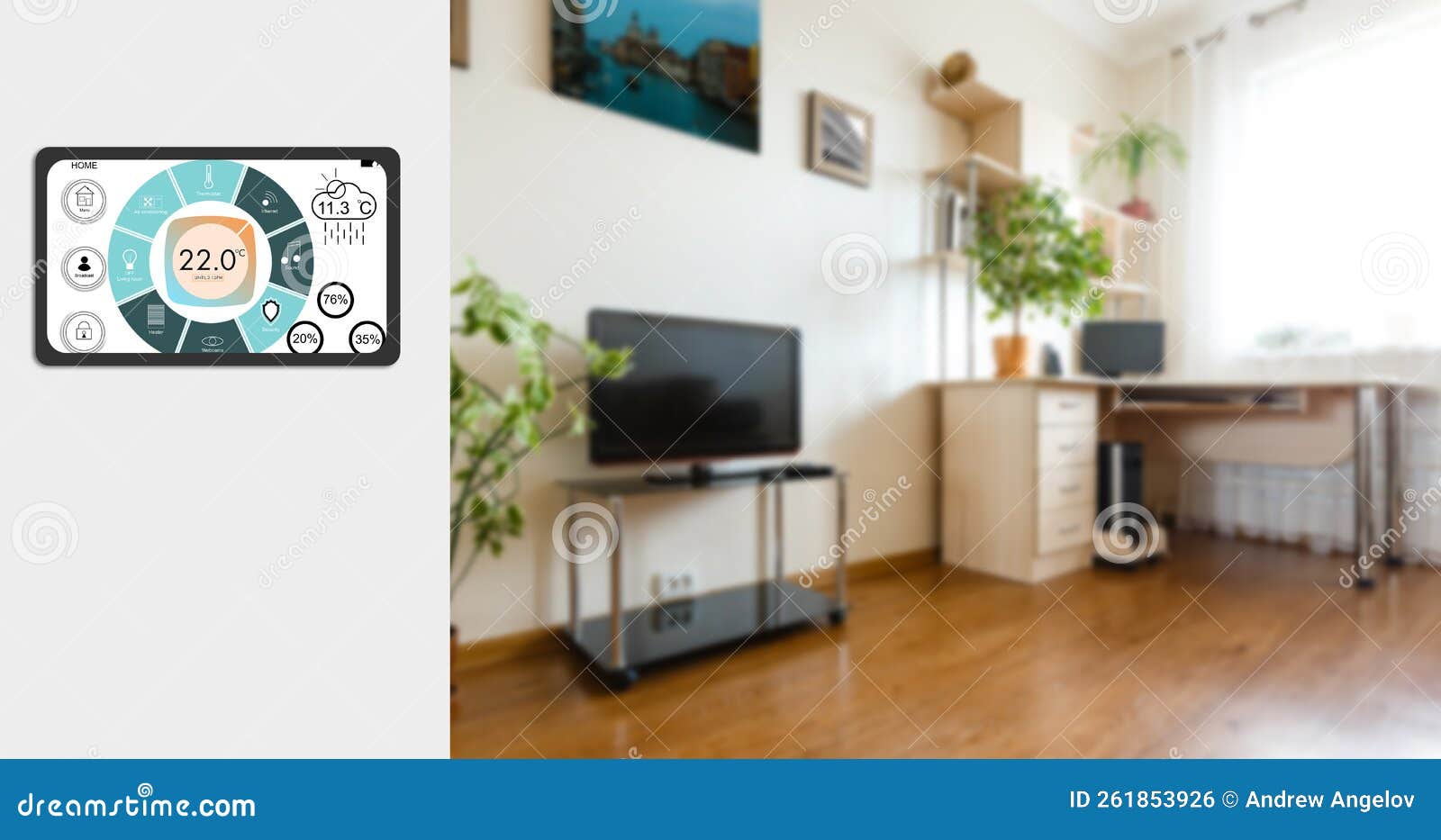 Internet of Things Concept: Modern Kitchen Full of High-Tech Kitchen ...