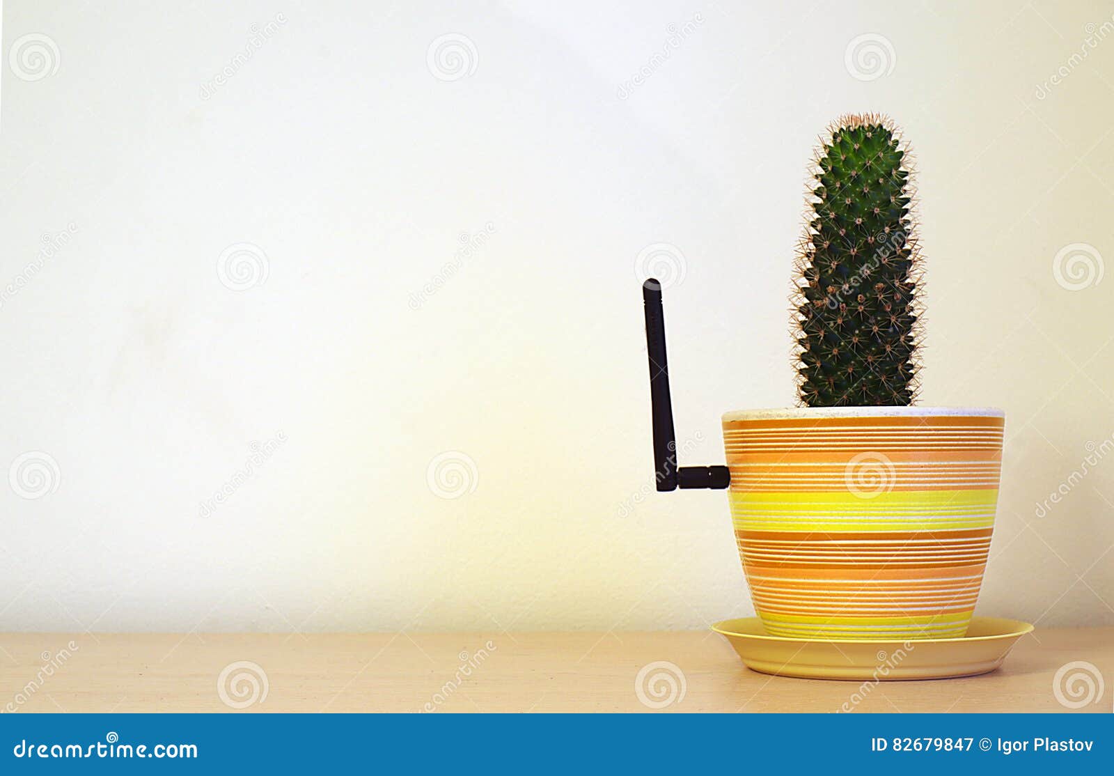 Internet of Things, Flower in the High Tech Pot. Stock Image - Image of ...