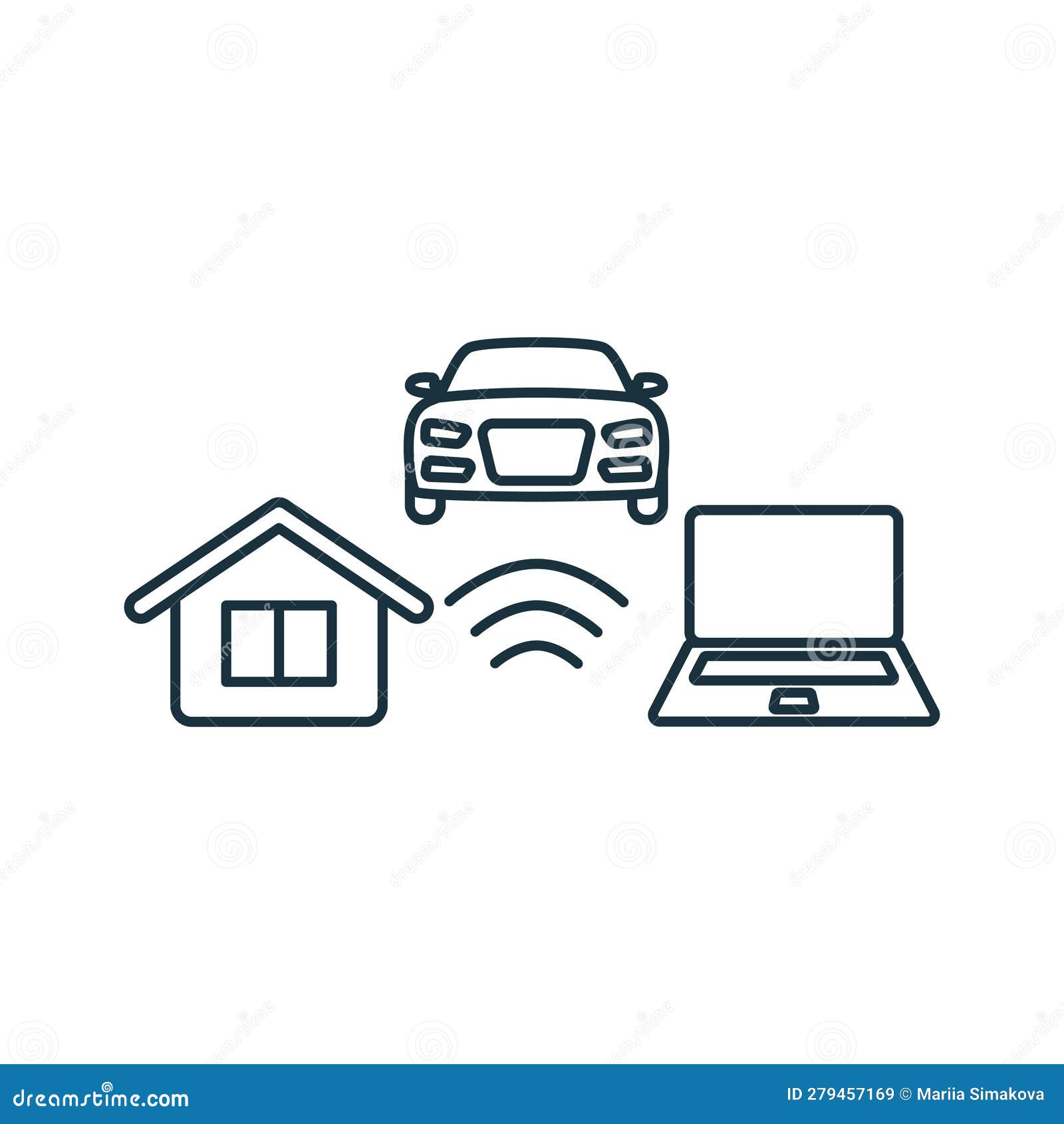 Internet of Things Icon. Monochrome Simple Sign from Digitalization ...