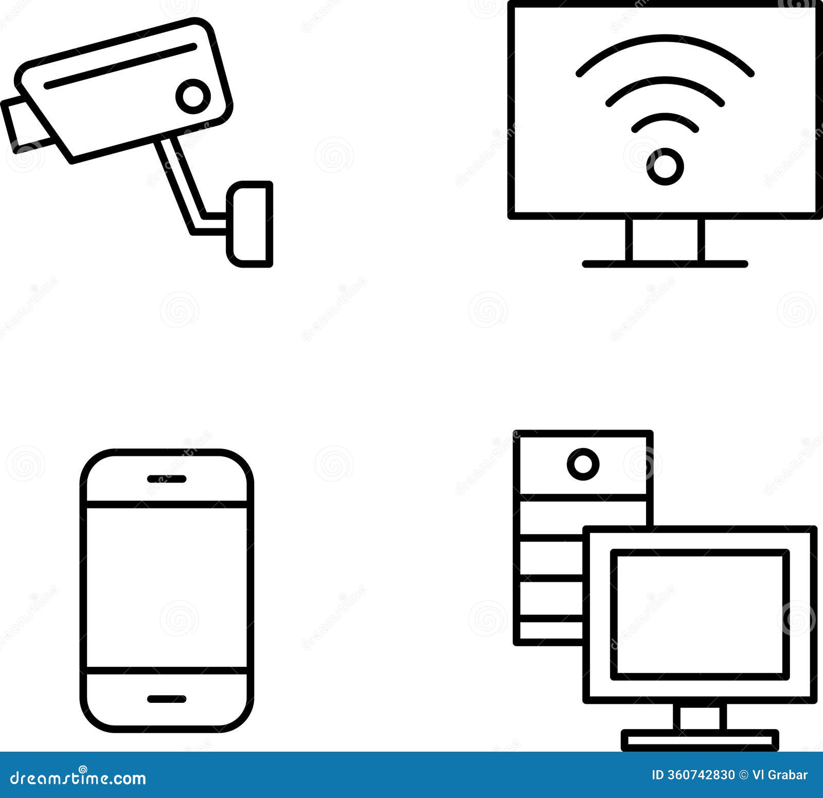 Internet of Things Icon Set. IOT Symbols Design. Smart Device. Industry ...