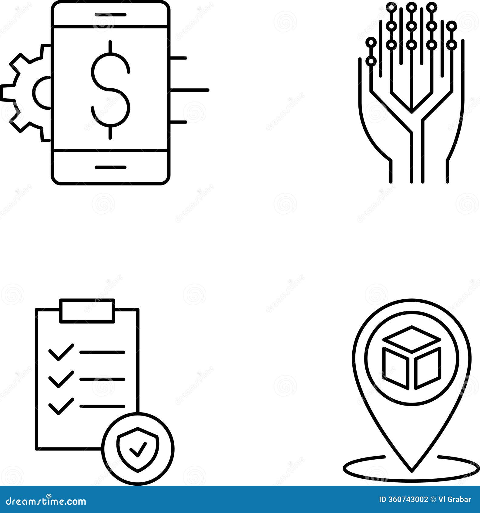 Internet of Things Icon Set. IOT Symbols Design. Smart Device. Industry ...