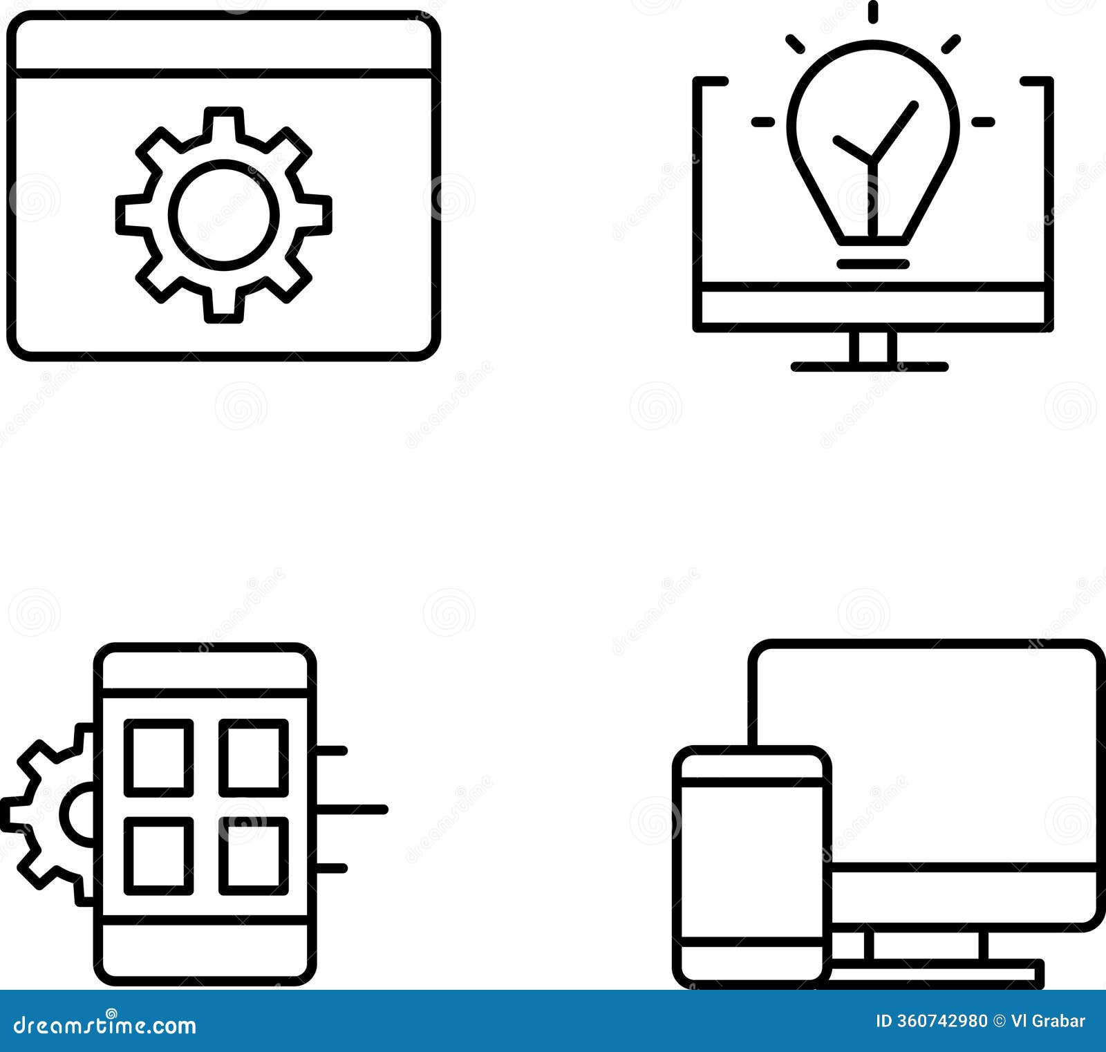 Internet of Things Icon Set. IOT Symbols Design. Smart Device. Industry ...