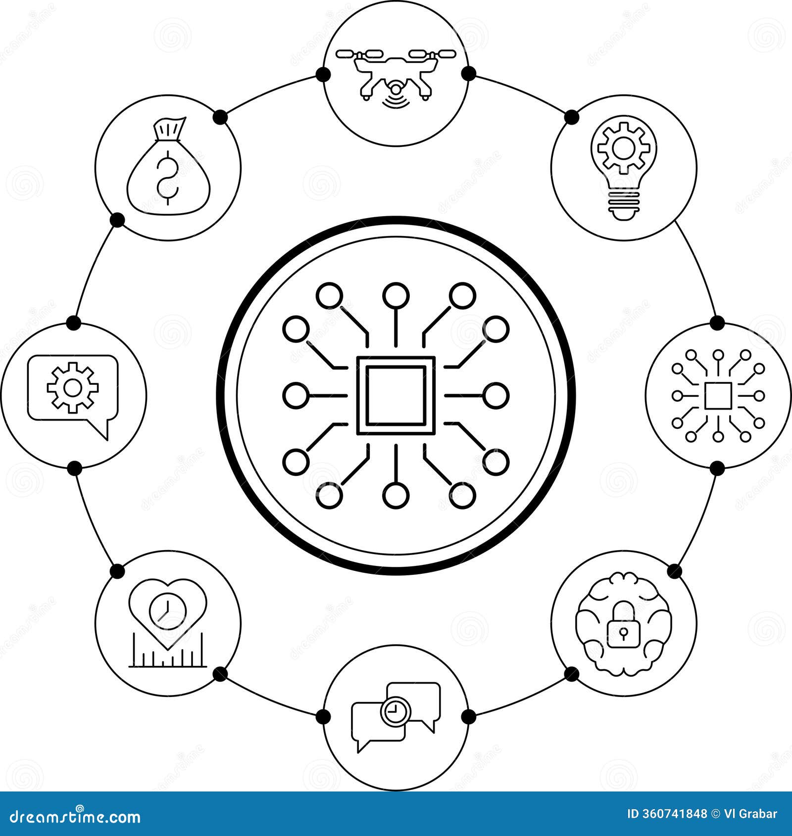 Internet of Things Icon Set. IOT Symbols Design. Smart Device. Industry ...