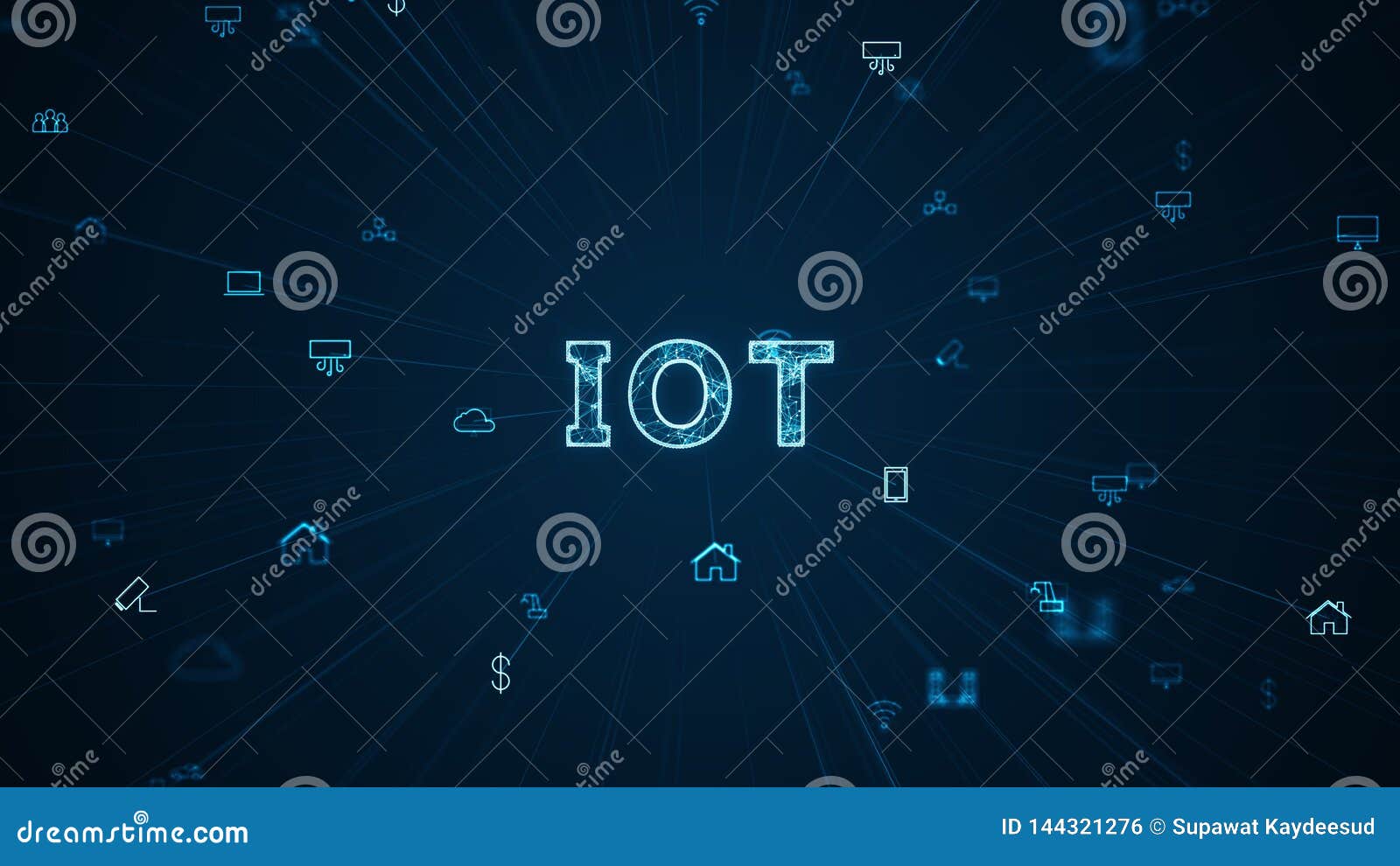 Internet of Things IOT Concept Stock Illustration - Illustration of ...