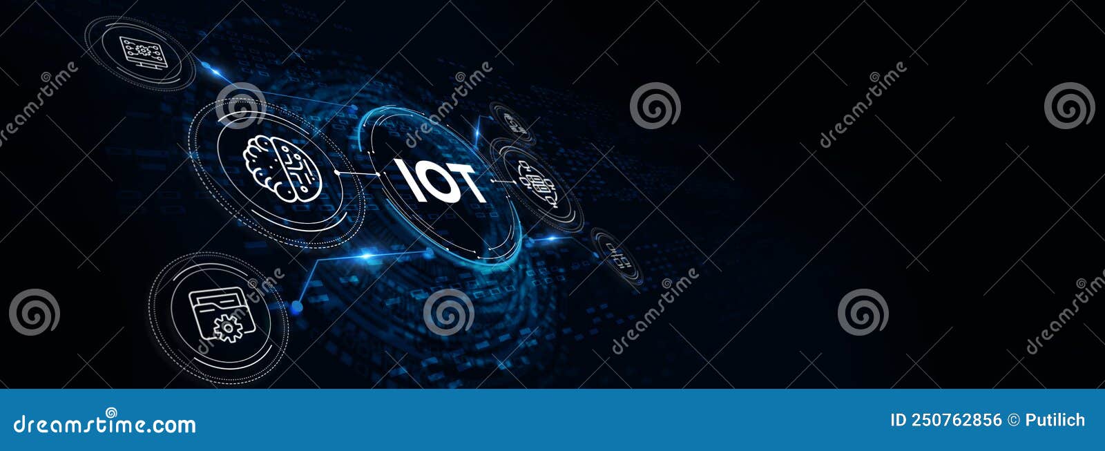 Internet of Things - IOT Concept. Businessman Offer IOT Products and ...