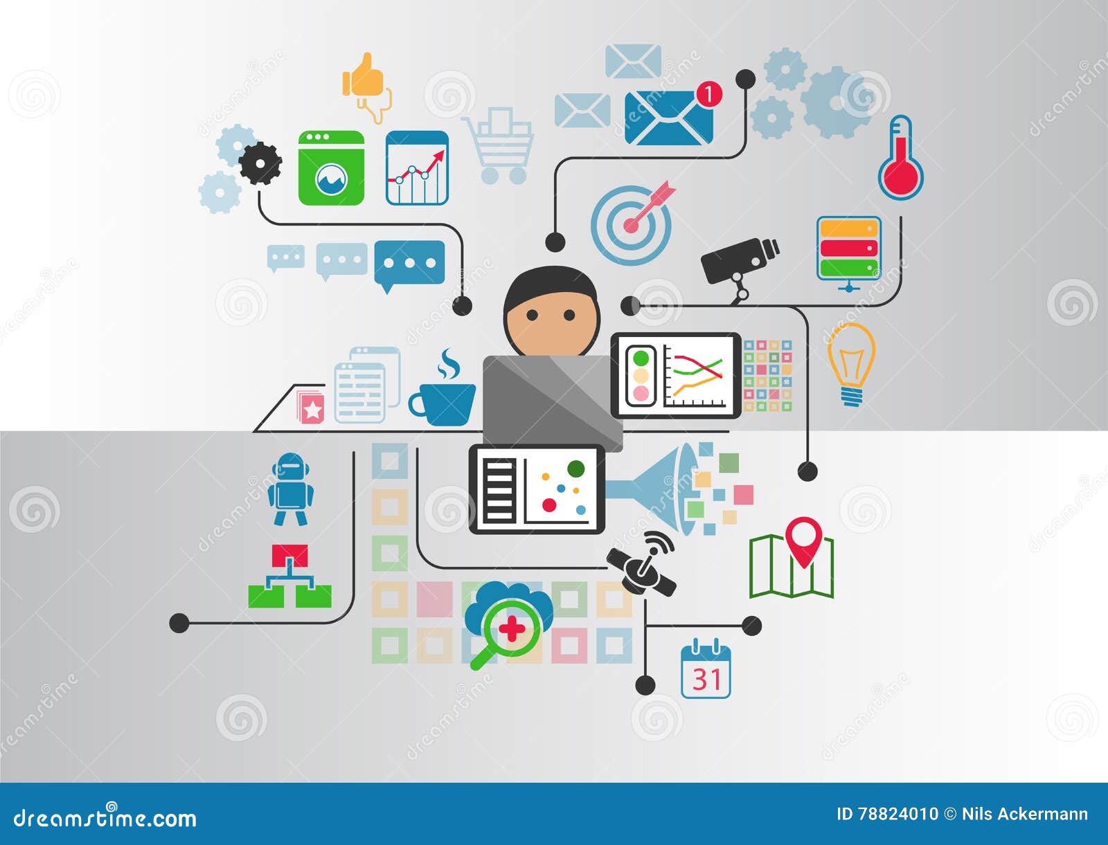 Internet of Things (IOT) Concept of Connected Wireless Devices As ... Internet of Things (IOT) Concept of Connected Wireless Devices As ...