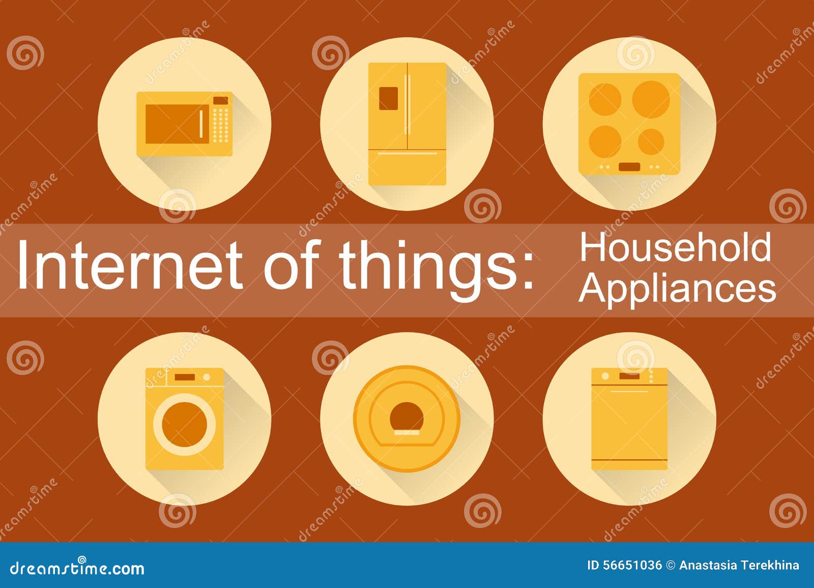Internet of Things, IoT. Household Appliances Stock Vector ...