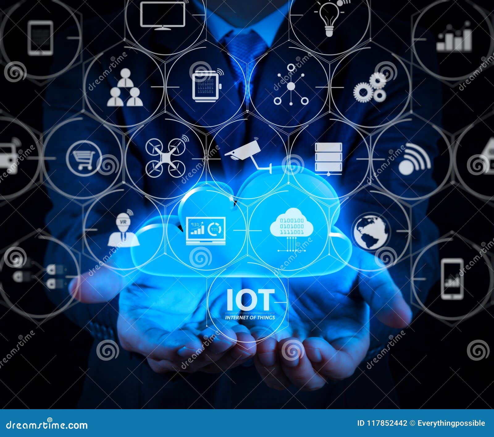 A Cloud Computing Diagram on the New Computer Interface Stock Photo ...