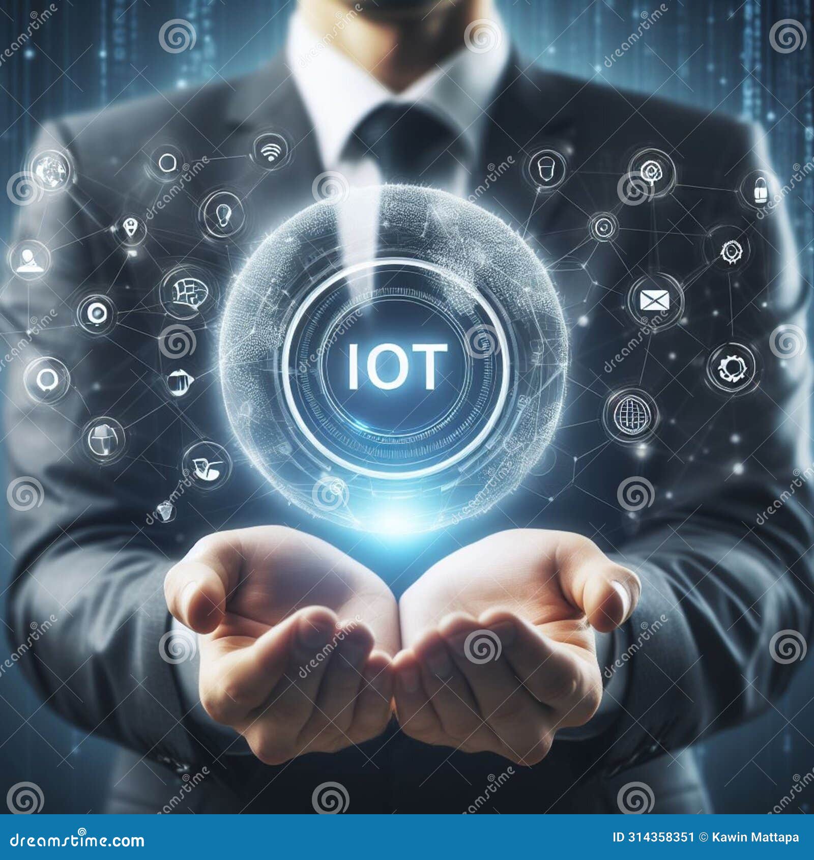 Internet of Things IOT Technology Digital Network Stock Illustration ...