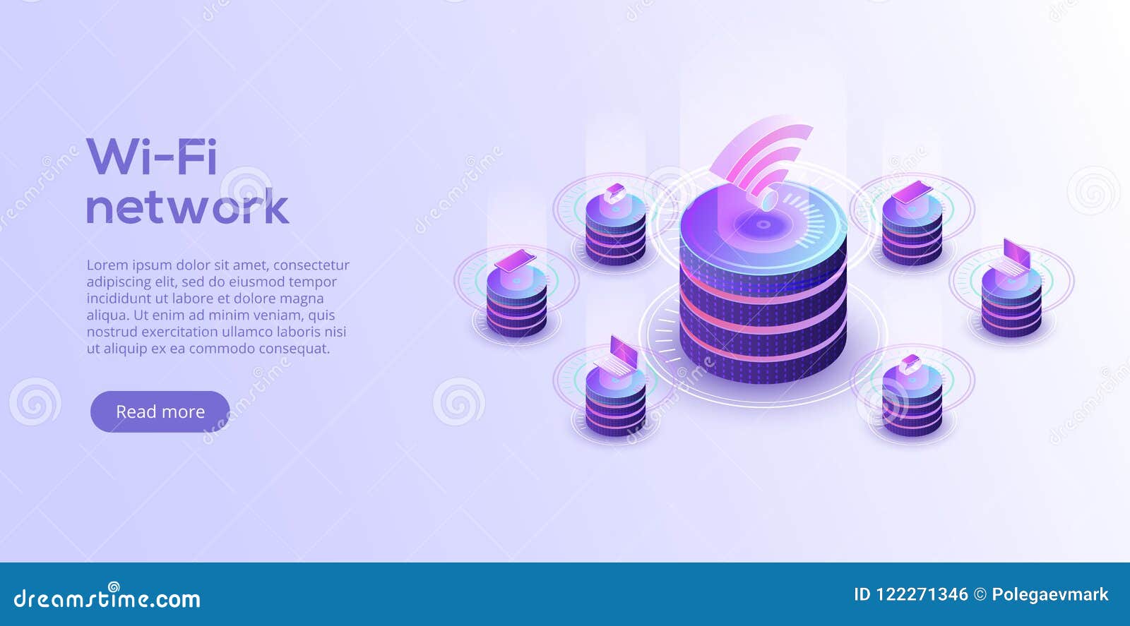 Internet of Things Layout. IOT Online Synchronization and Connection ...