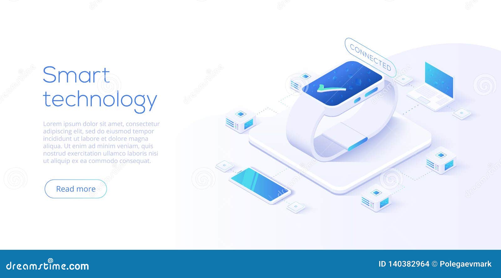 Internet of Things Layout. IOT Online Synchronization and Connection ...