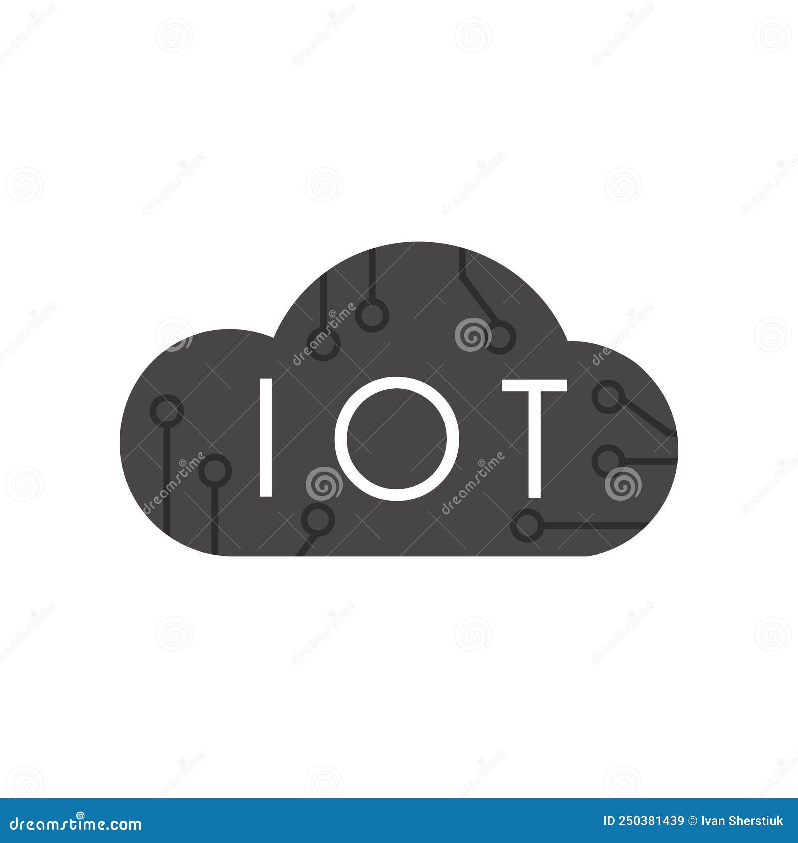 Internet Things Logo. IoT Concept. Vector. Stock Vector - Illustration ...
