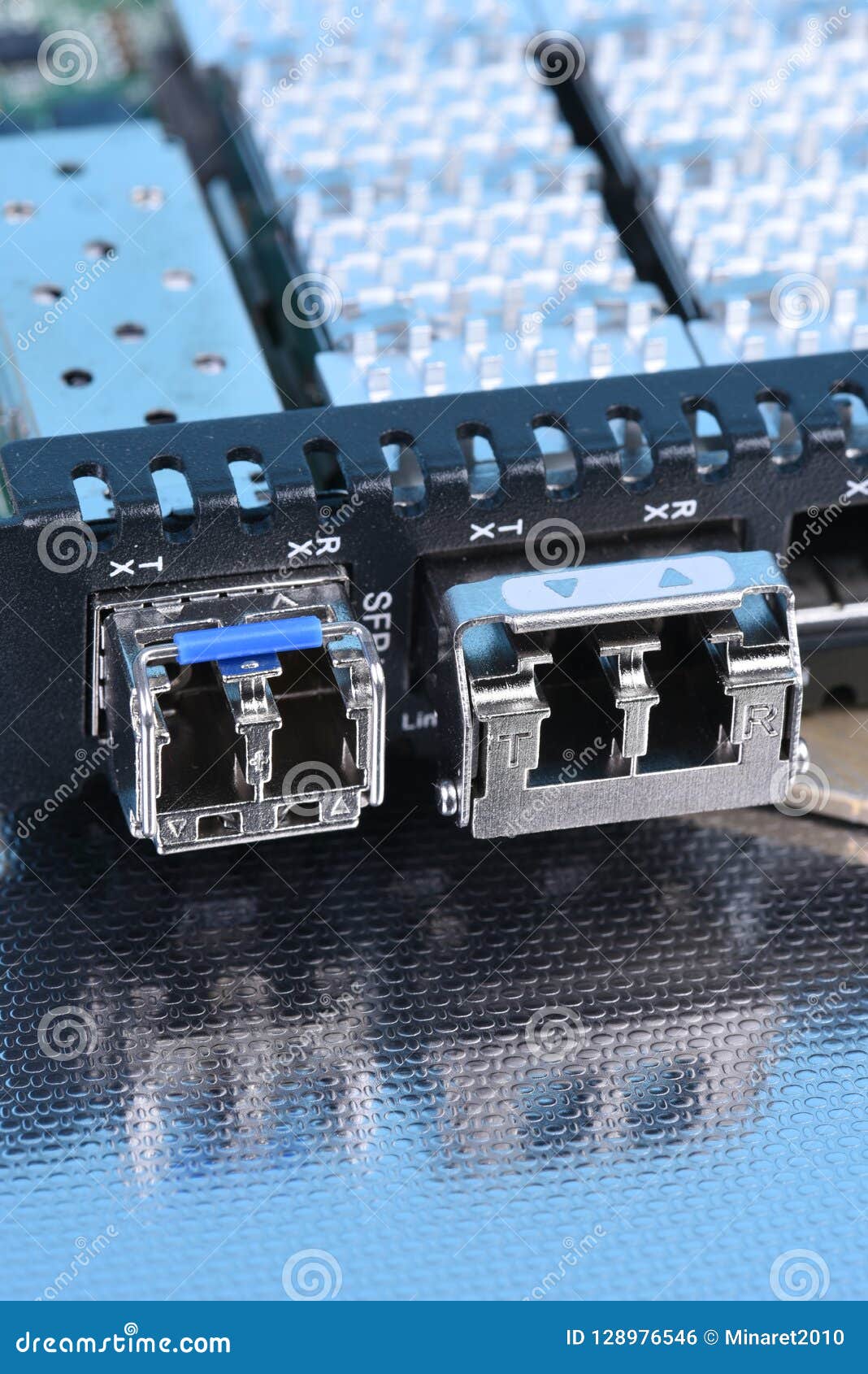 Internet of Things Optical Fiber Devices Stock Photo - Image of ...