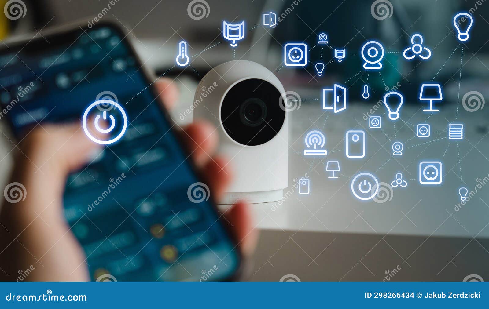 Internet of Things. Remote Home Automation. Stock Photo - Image of ...