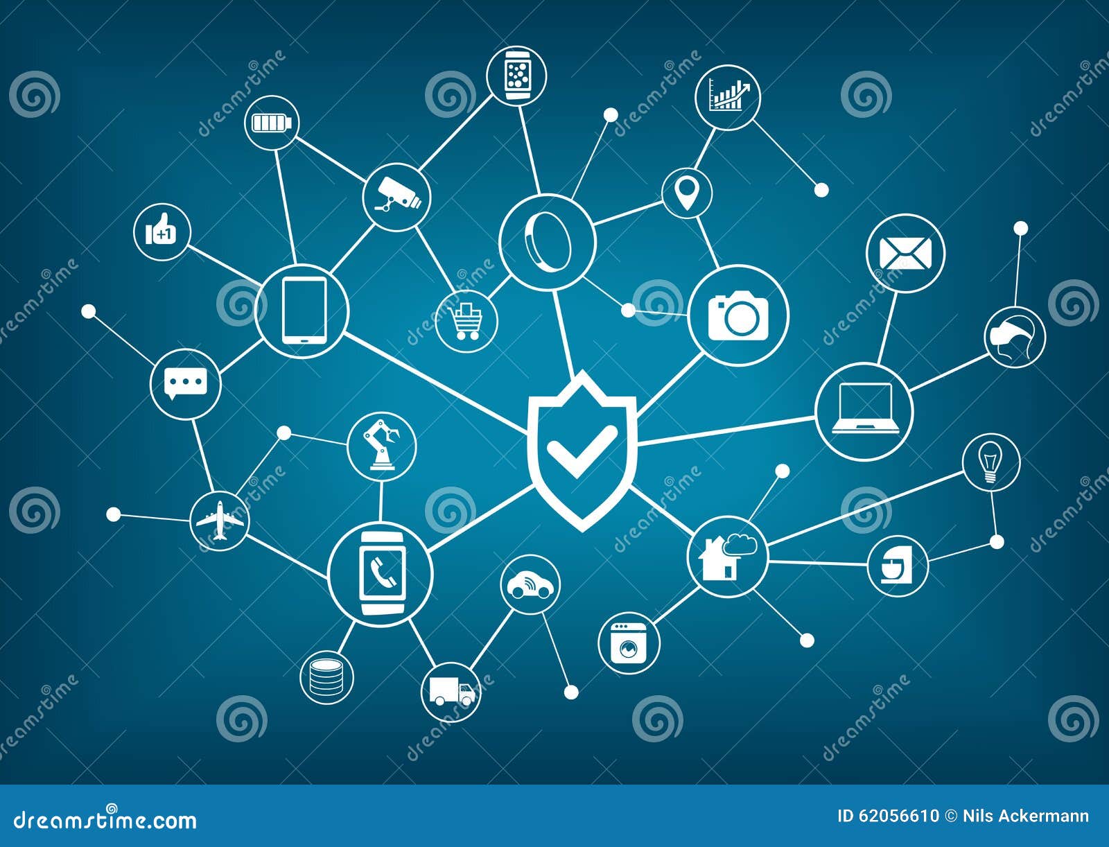 Internet of Things Security Concept. Stock Vector - Illustration of ... Internet of Things Security Concept. Stock Vector - Illustration of ...