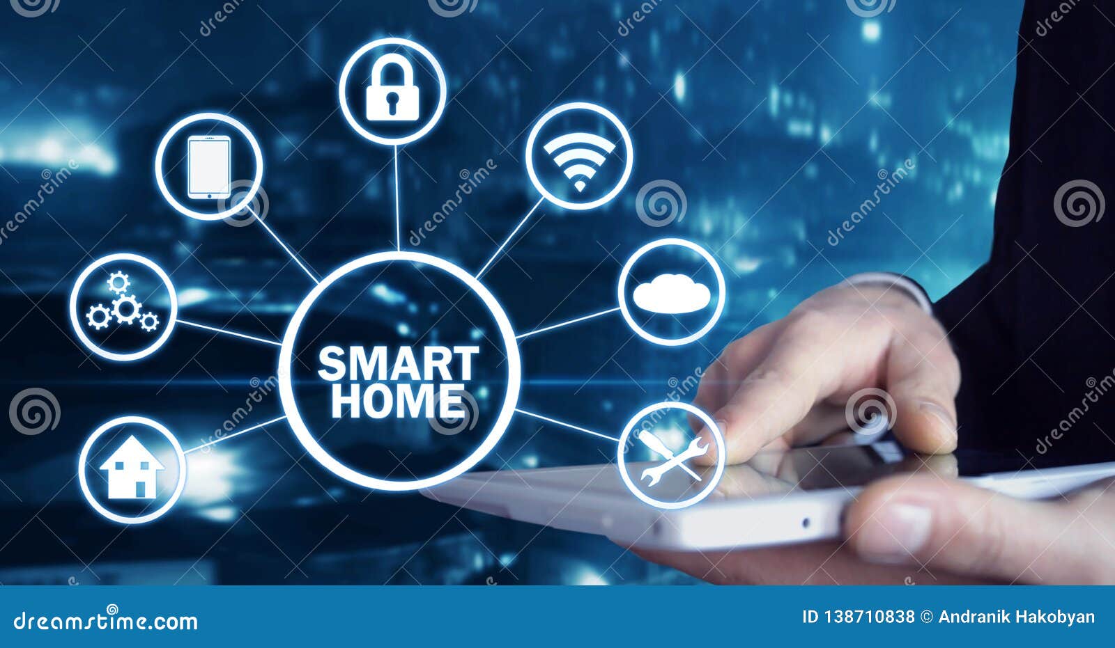 Internet of Things. Smart Home Automation Concept Stock Photo - Image ...