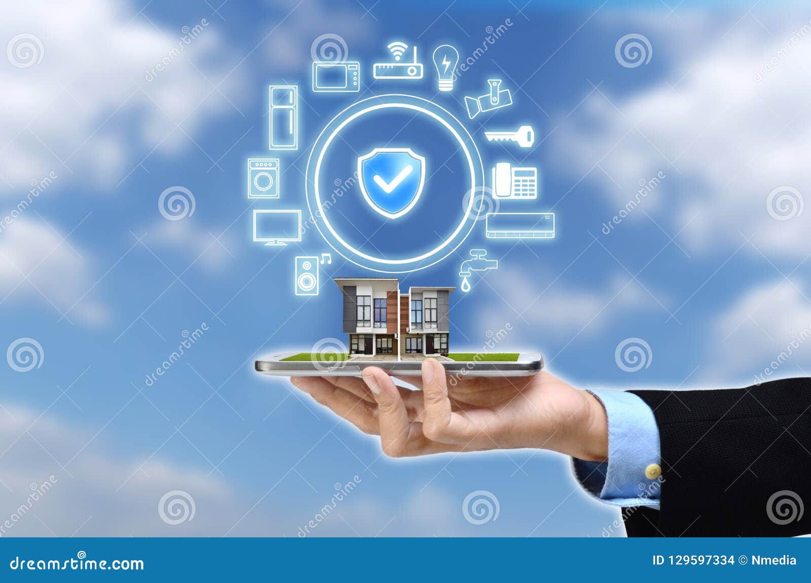 Internet of Things and Smart Home Concept Stock Photo - Image of layout ...
