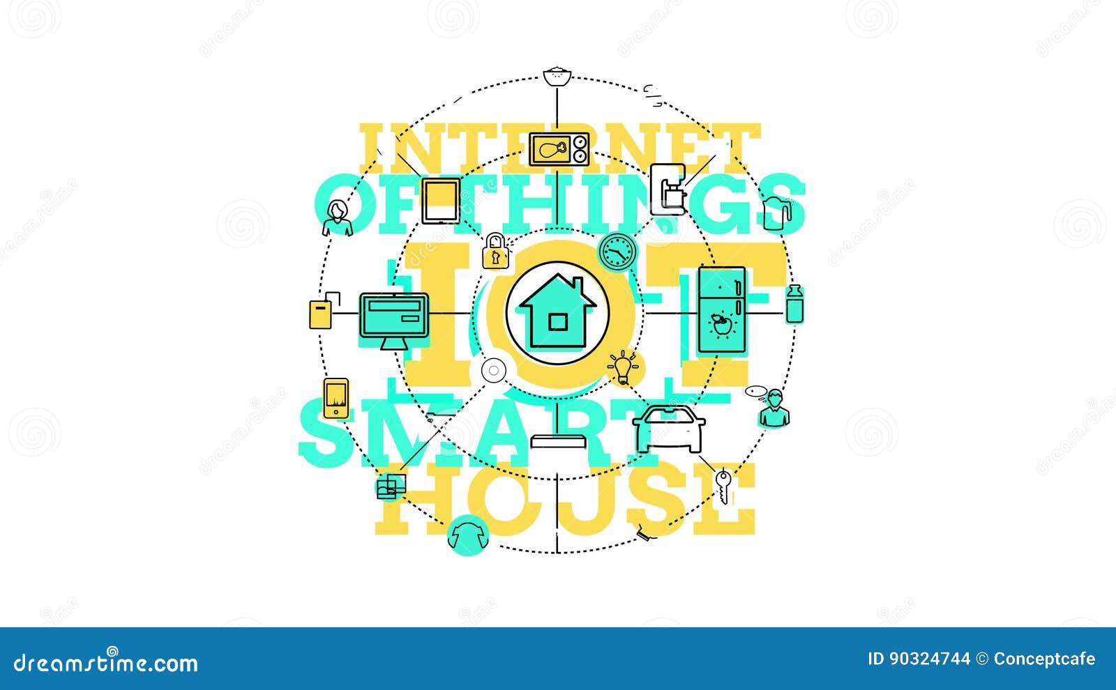 Internet of Things and Smart Home Concept. 4K Stock Footage - Video of ...
