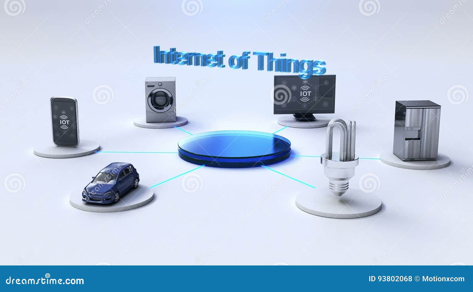 Internet of Things Technology Connecting Smart Home Devices, Artificial ...