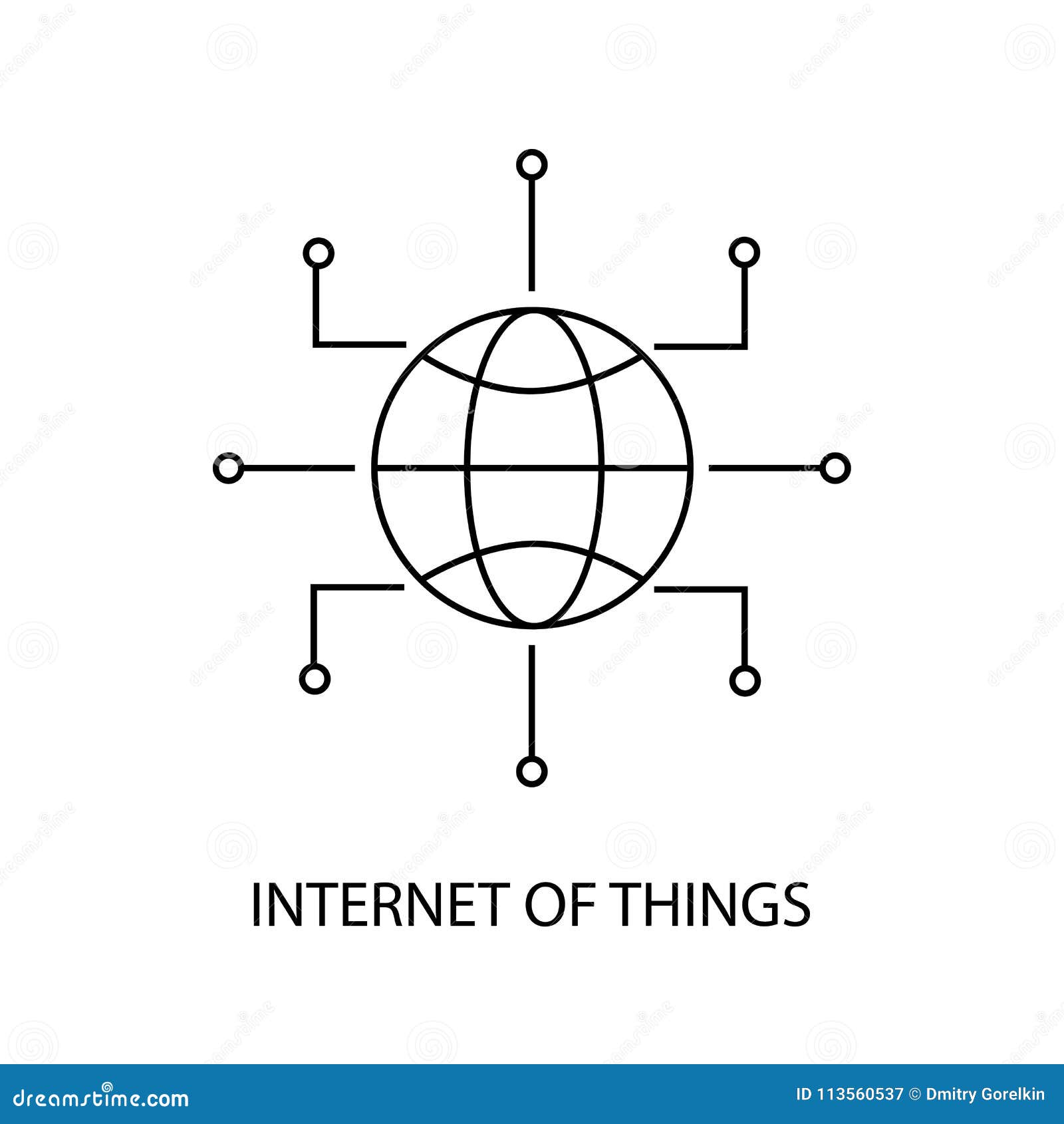 Internet of Things Vector Icon Stock Vector - Illustration of icon ...