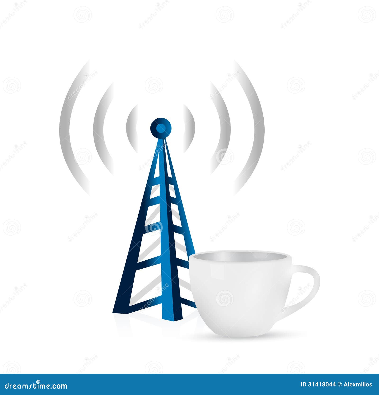 5G Internet Tower, Telecommunications Tower, Satellite Antenna Grey ...