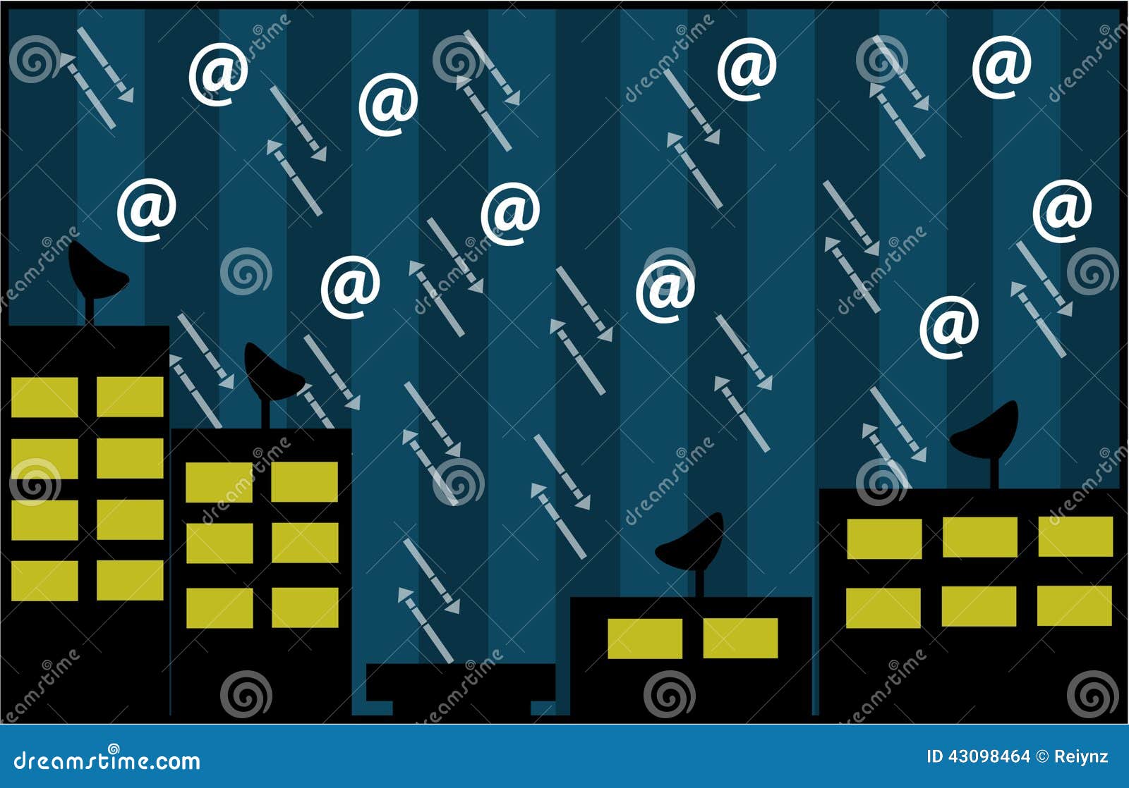 Internet town stock vector. Illustration of download - 43098464
