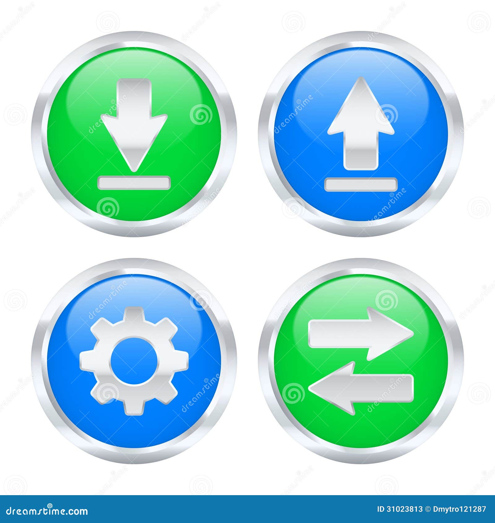 Internet traffic buttons. stock vector. Illustration of clip - 31023813