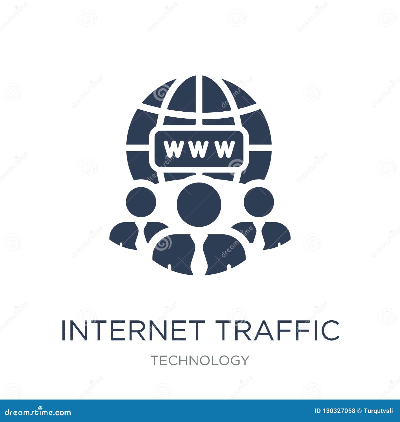 Internet Traffic Icon. Trendy Flat Vector Internet Traffic Icon Stock ...
