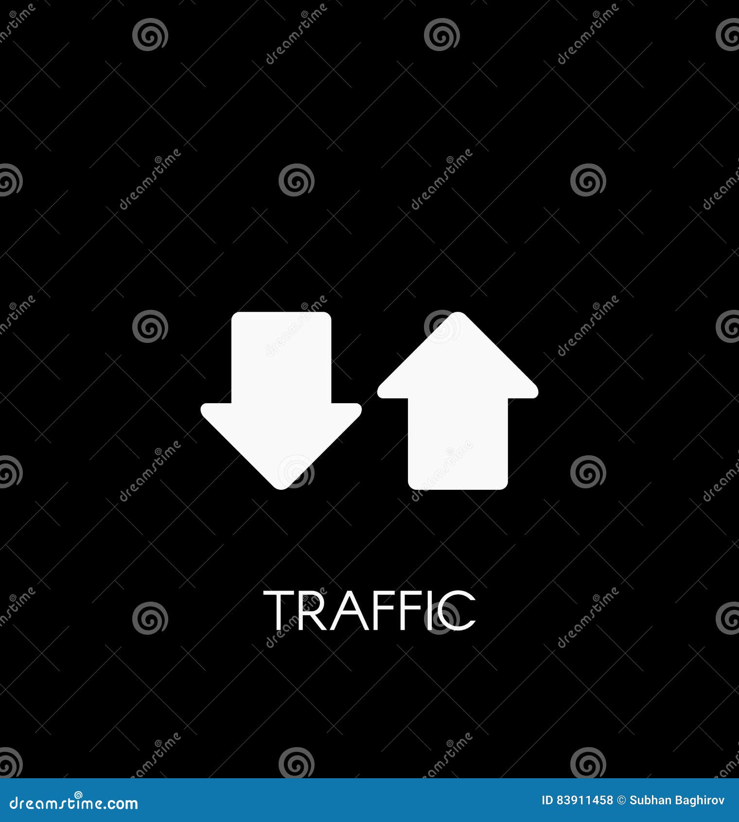 Internet Traffic Icon Vector Illustration Stock Vector - Illustration ...