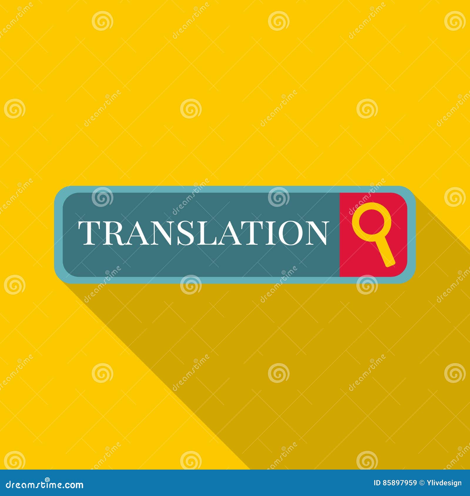 Internet Translation Icon, Flat Style Stock Vector - Illustration of ...
