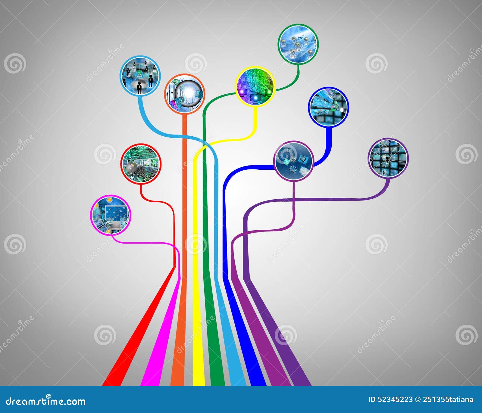 Internet tree stock illustration. Illustration of discussion - 52345223