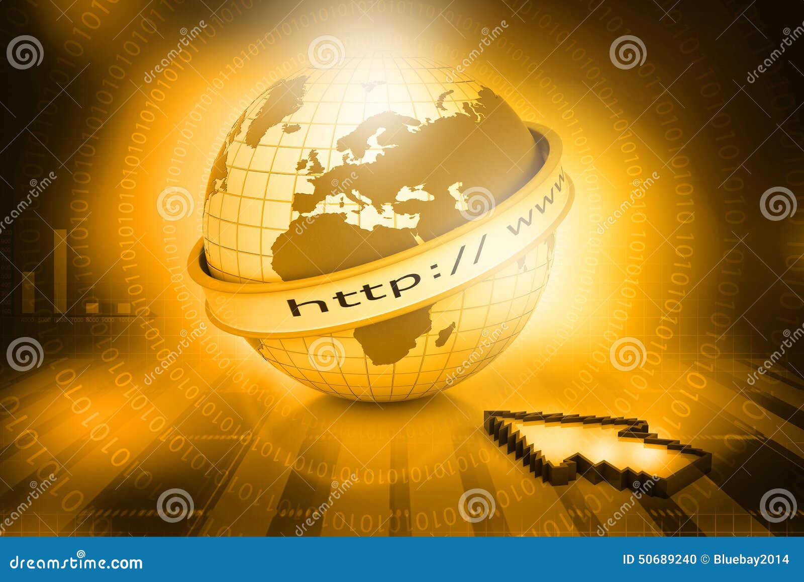 Internet URL with globe stock illustration. Illustration of marketing ...