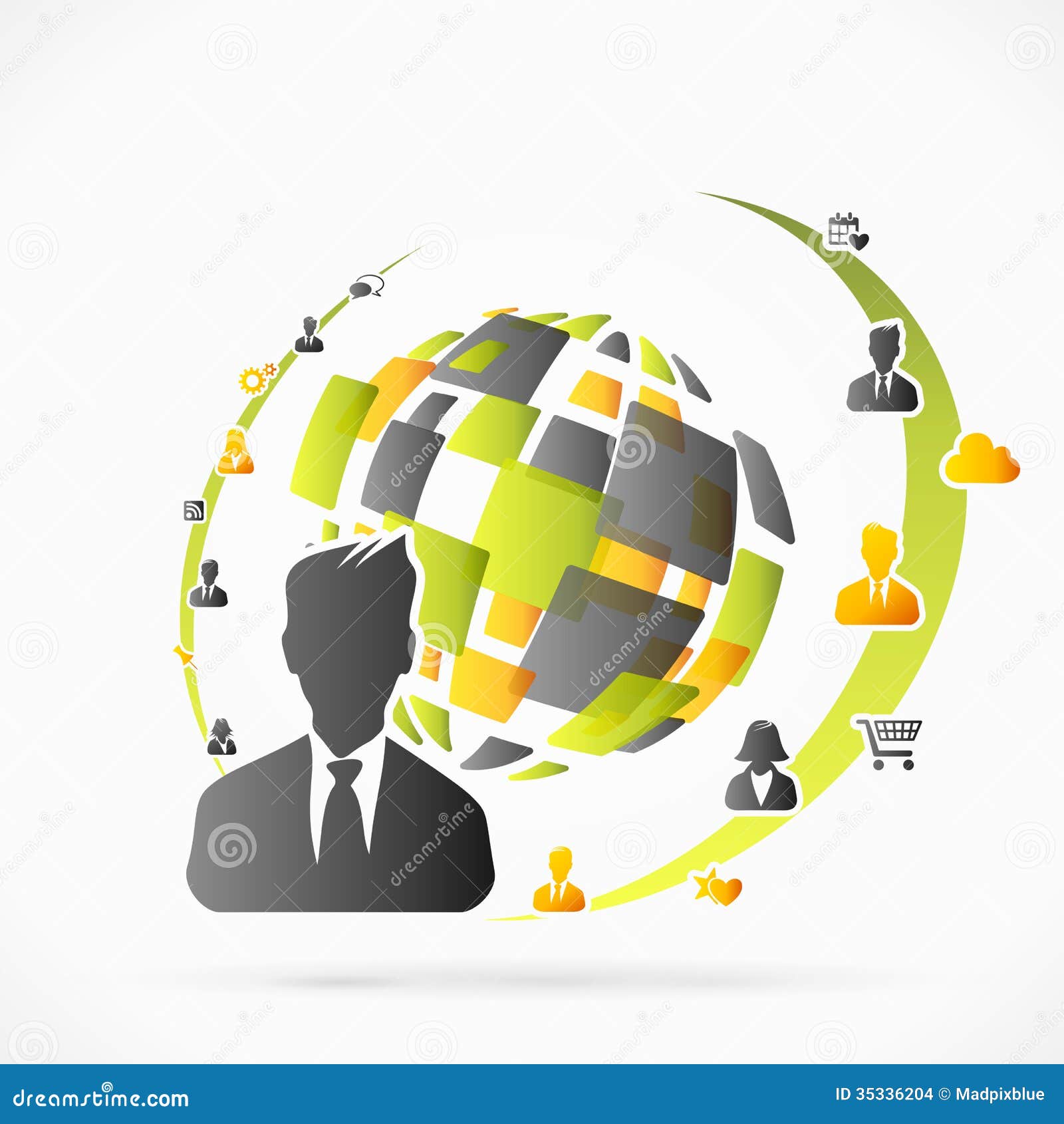 Internet user stock vector. Illustration of chat, communication - 35336204