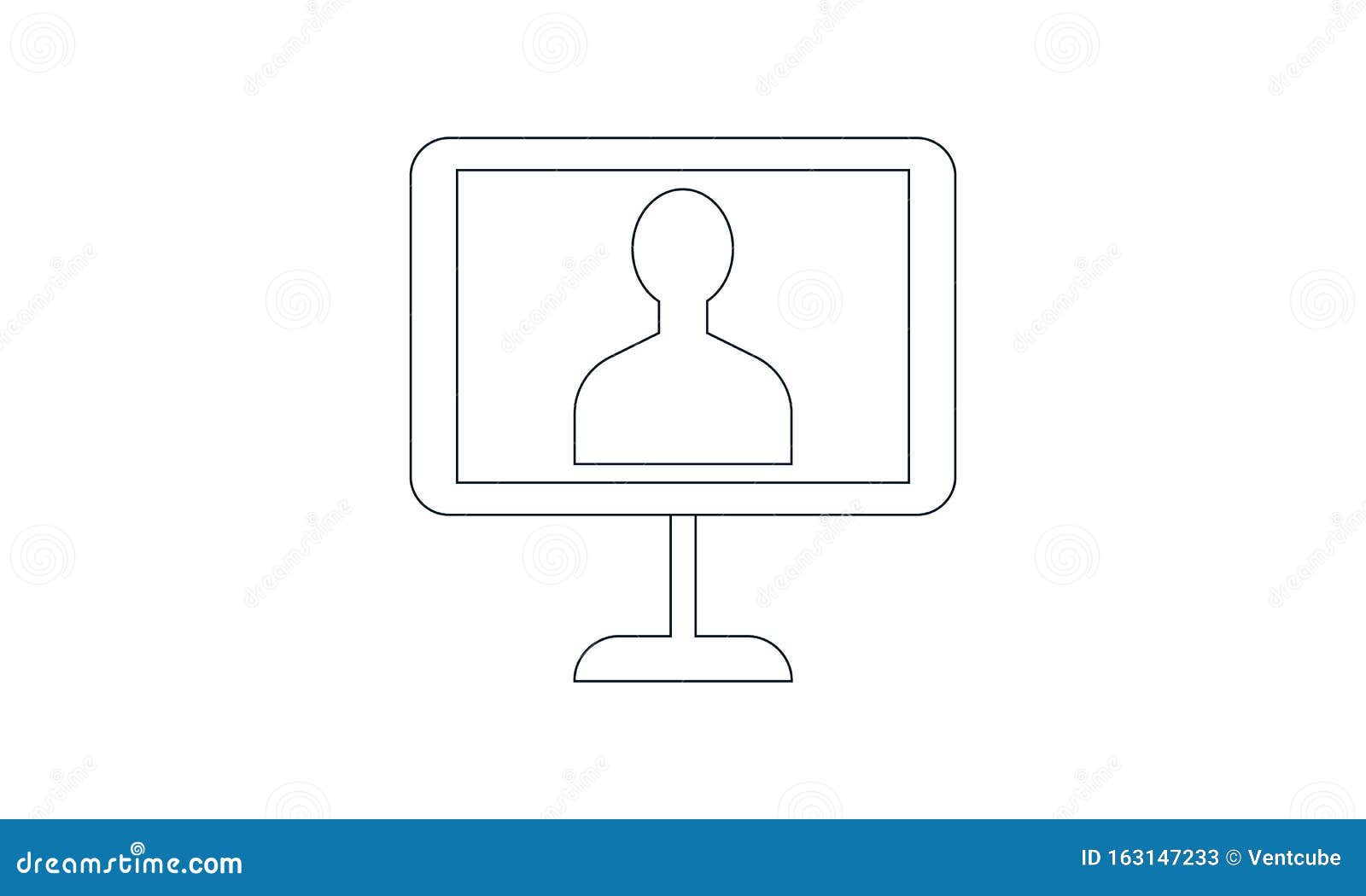 Internet User Icon Vector Illustration. Stock Illustration ...