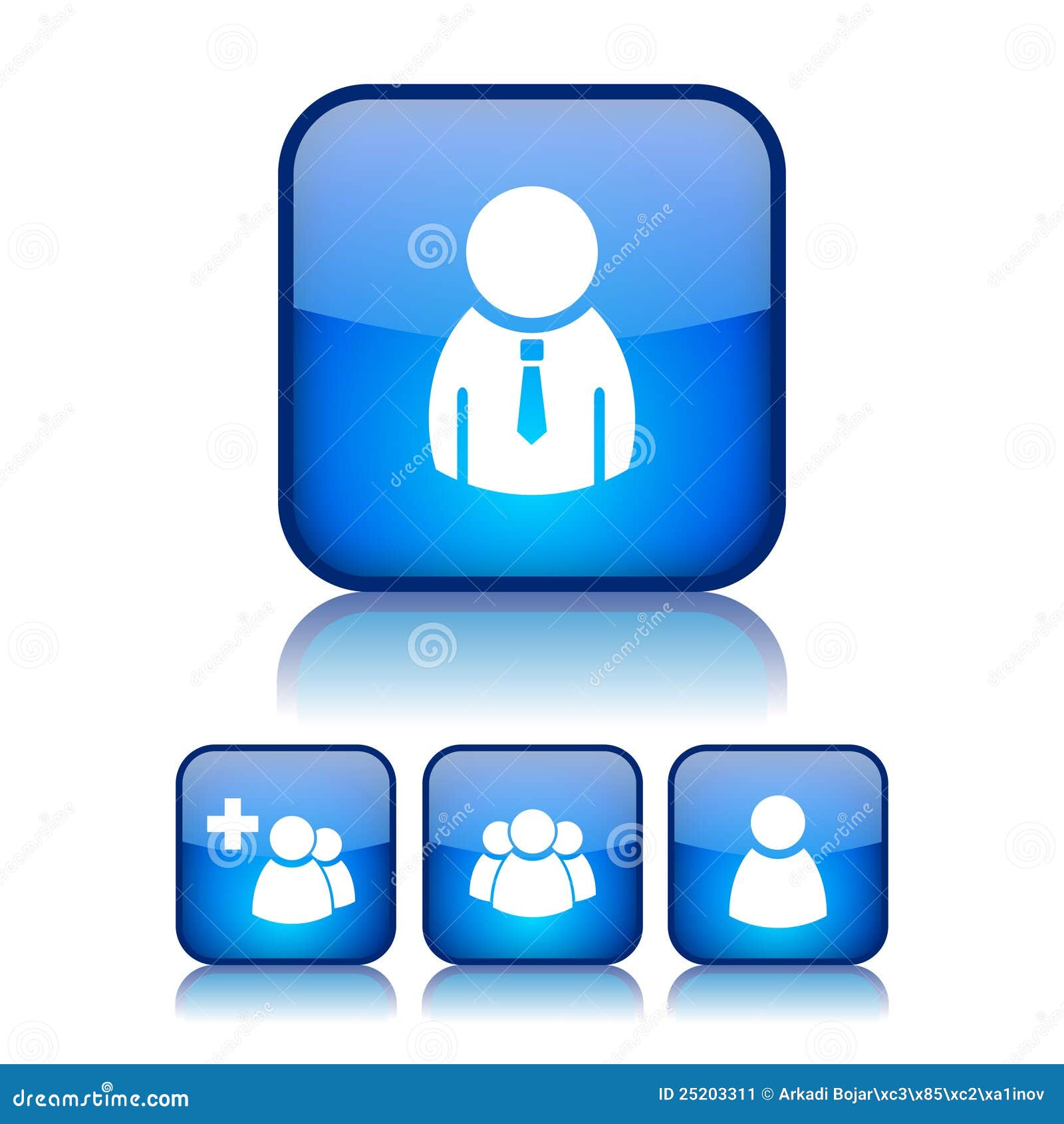 Internet users buttons stock illustration. Illustration of blue - 25203311