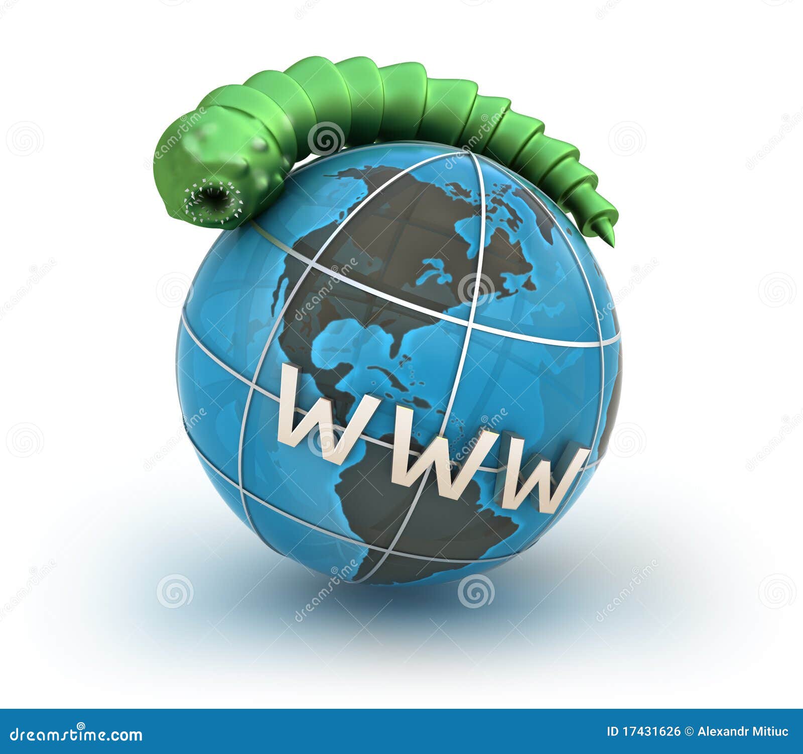 Internet Virus Against Earth Stock Illustration - Illustration of ...