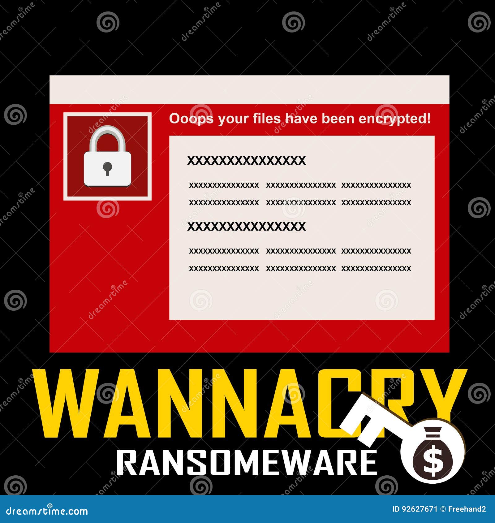 Internet virus wannacry stock illustration. Illustration of business ...