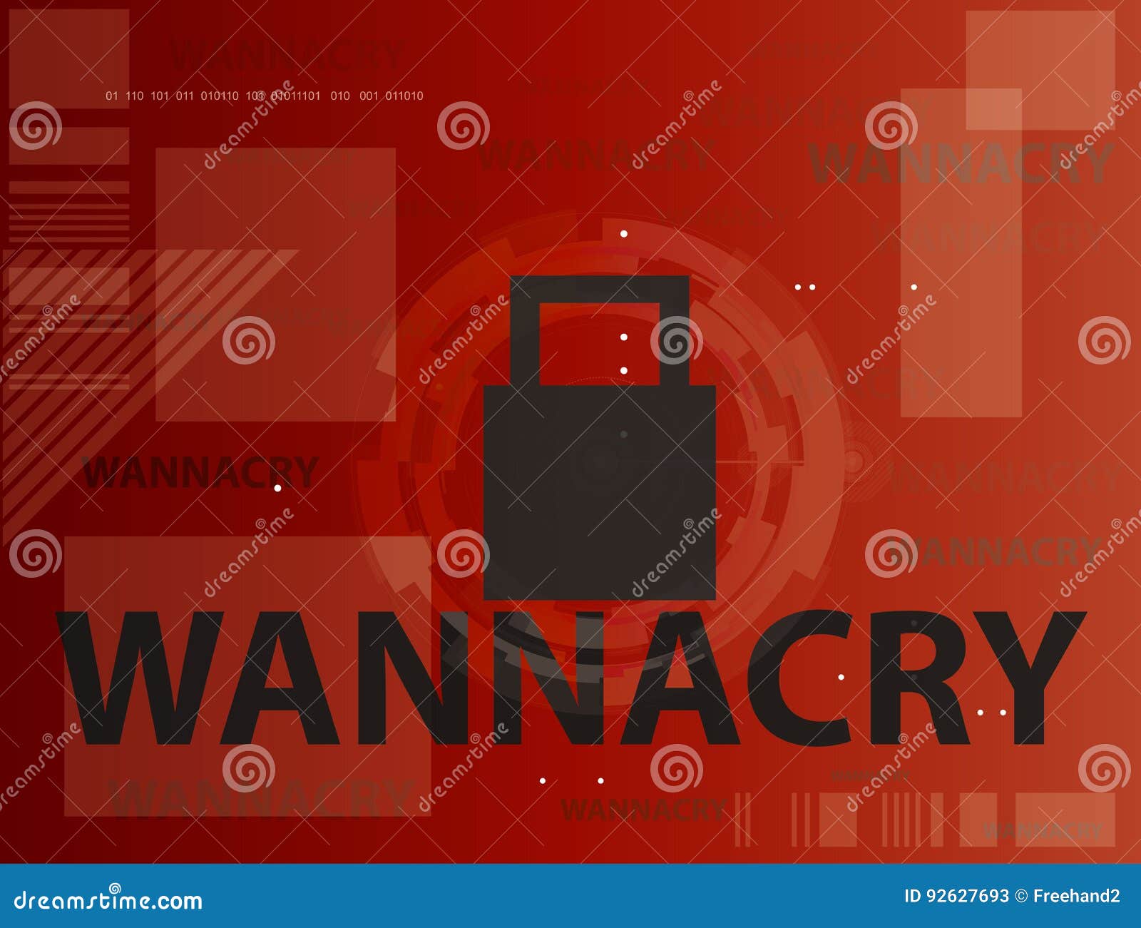 Internet virus wannacry stock illustration. Illustration of money ...