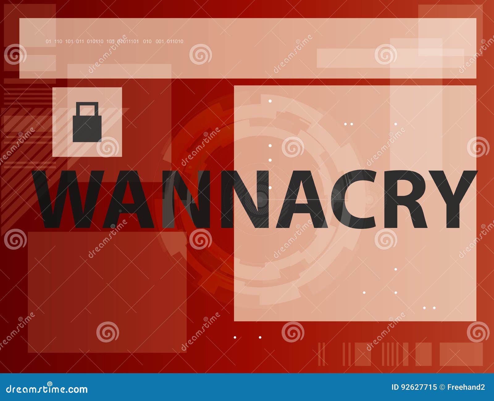 Internet virus wannacry stock illustration. Illustration of online ...