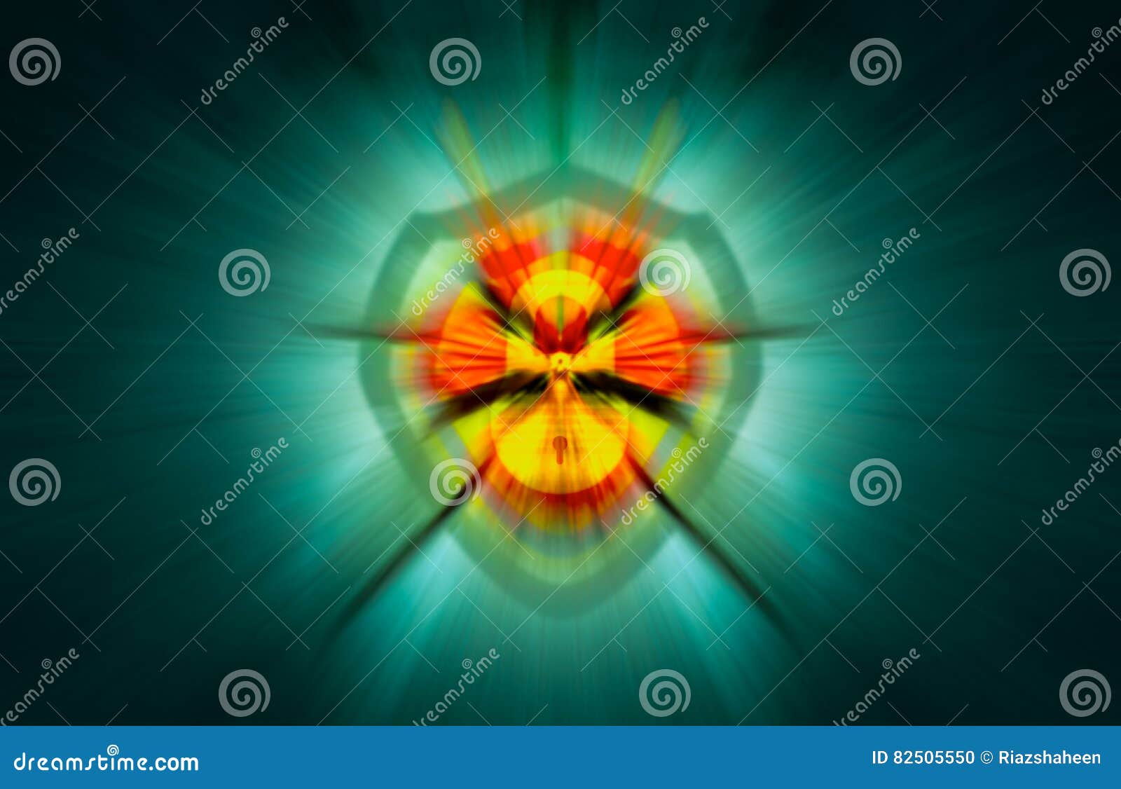 Internet Vulnerability Background with Padlock Blended Stock ...