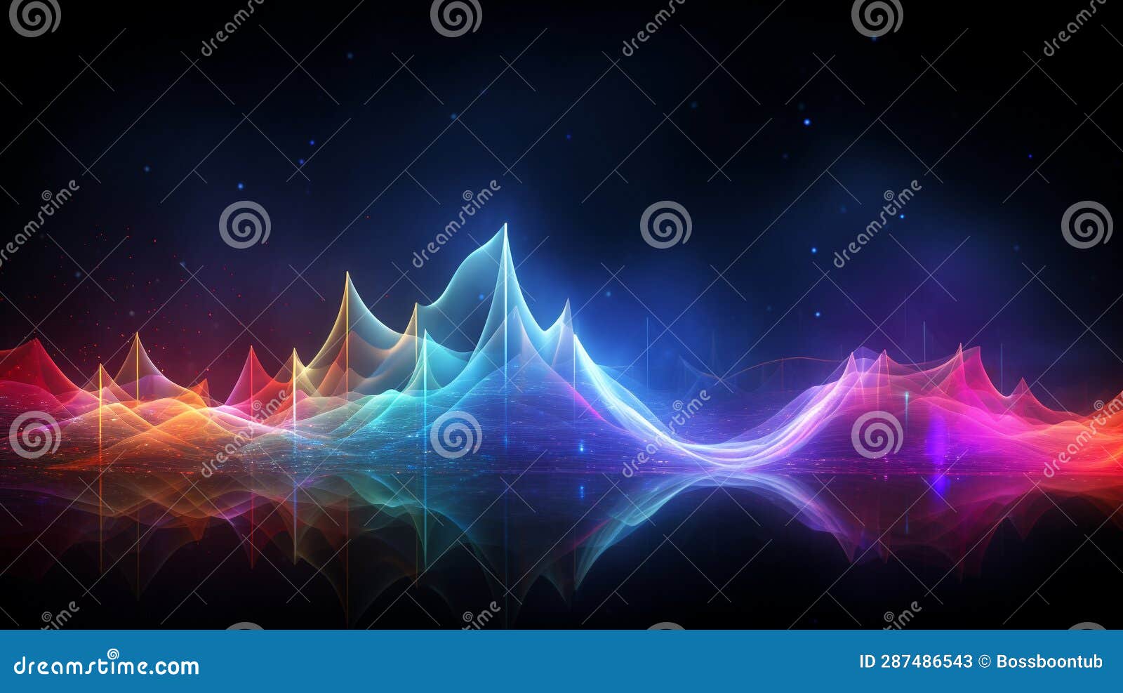 Internet Wave Signal Background. Technology Concept Stock Image - Image ...
