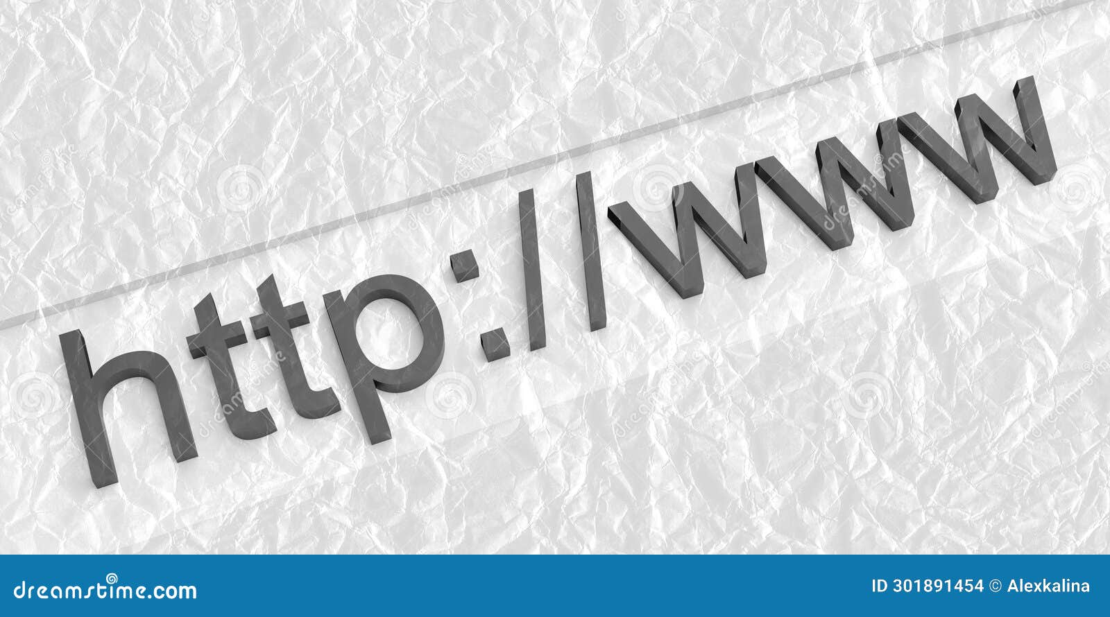 Internet Web Address Http Www in Search Bar of Browser. Crumpled Paper ...