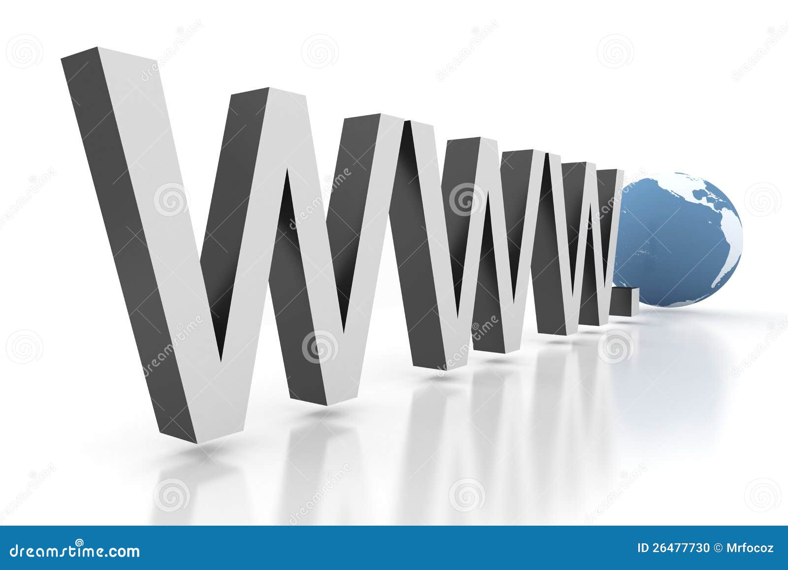 Internet-Web-Adresse Mit Erde Stock Abbildung - Illustration von ...