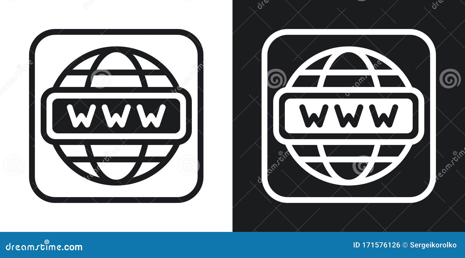 Internet or Web Browser App Icon for Smartphone, Tablet, Laptop or ...